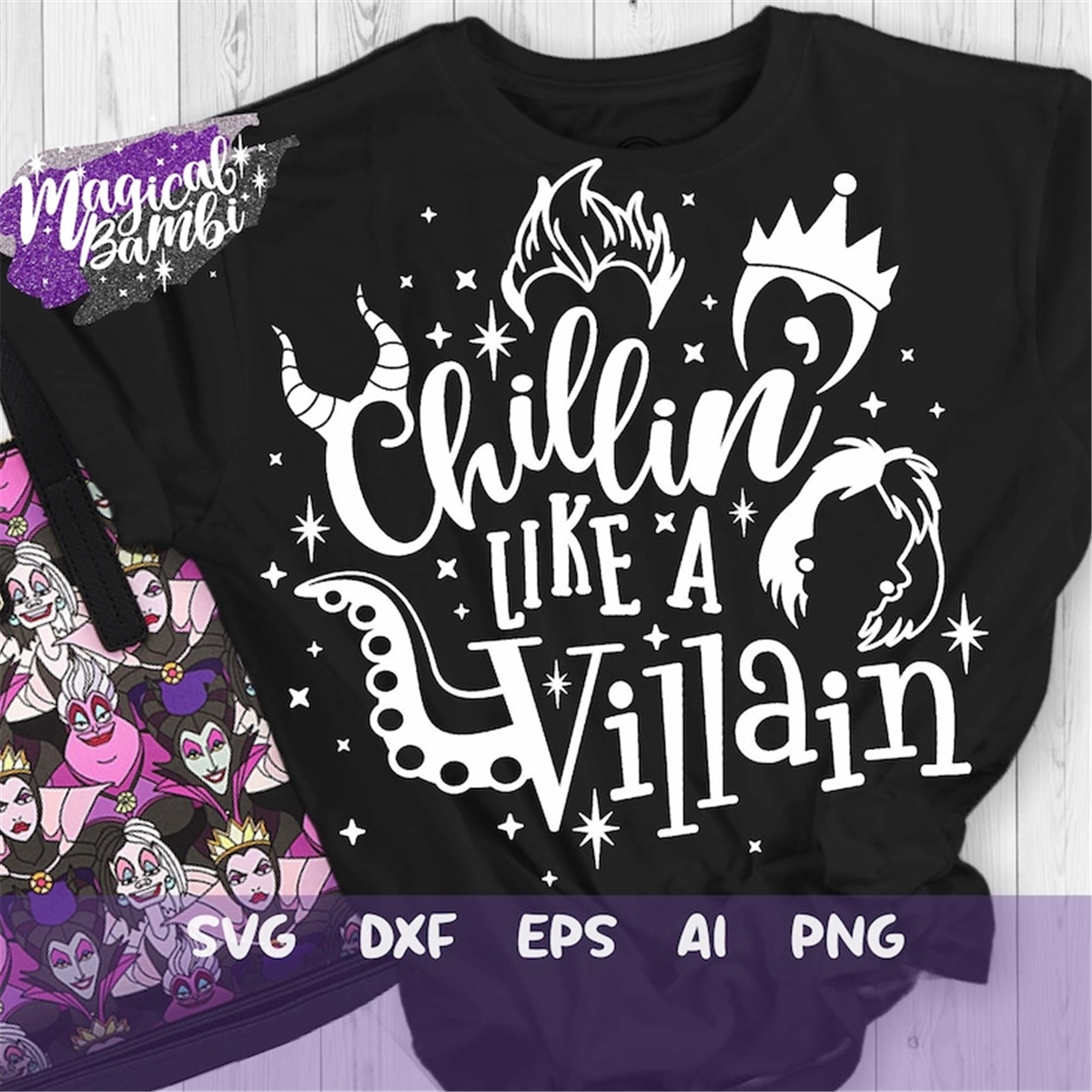 Chillin Like a Villain Svg, Villains Svg, Villain Shirt Svg, | Inspire ...