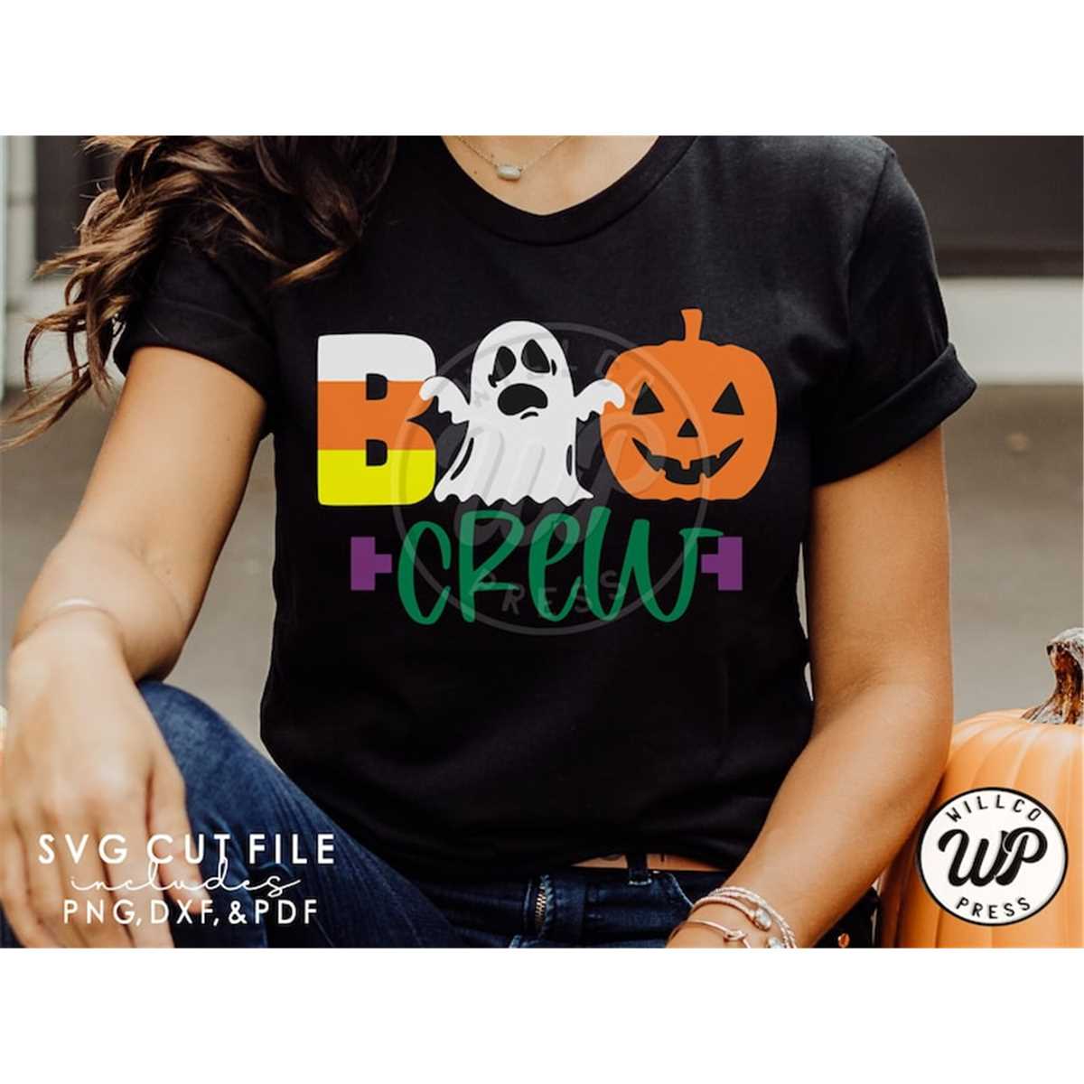 Boo Crew svg, cute Halloween svg, png, dxf, svg files for cr | Inspire ...