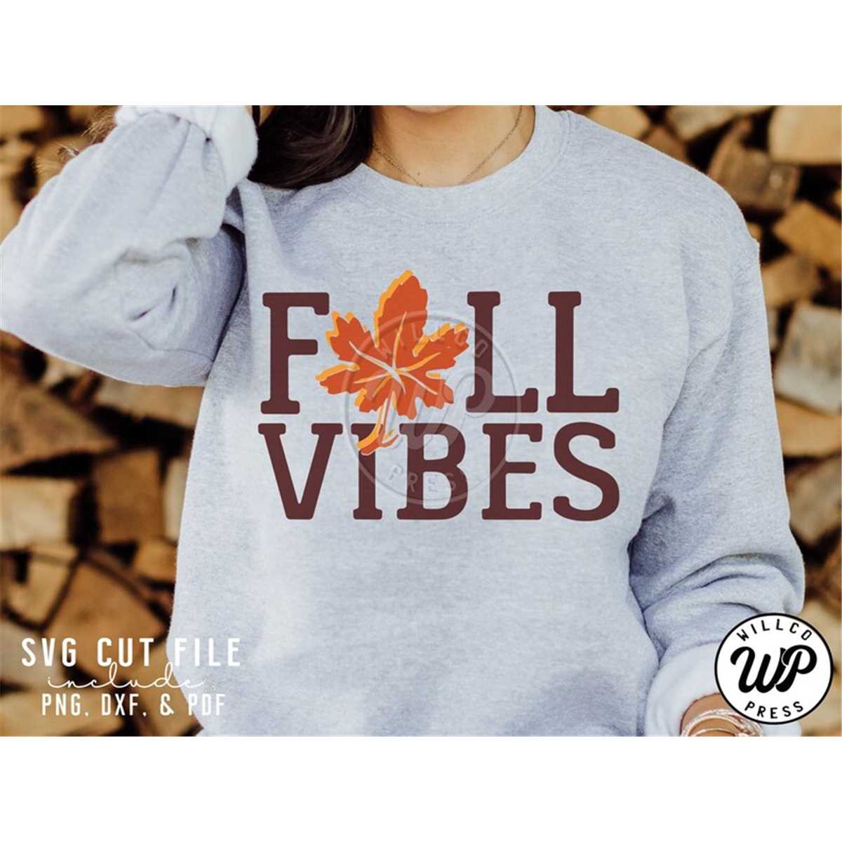 Fall Vibes svg, Autumn Leaves, png, dxf, svg files for cricu | Inspire ...