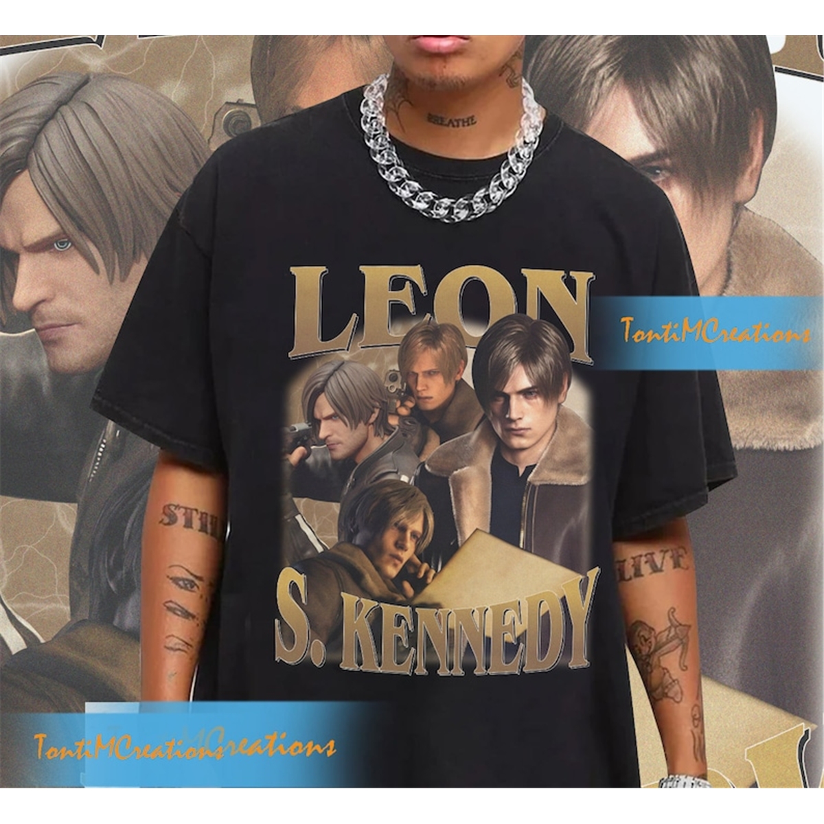Leon Shirt, Leon Vintage Shirt, Leon Residence Evil Shirt, H | Inspire ...