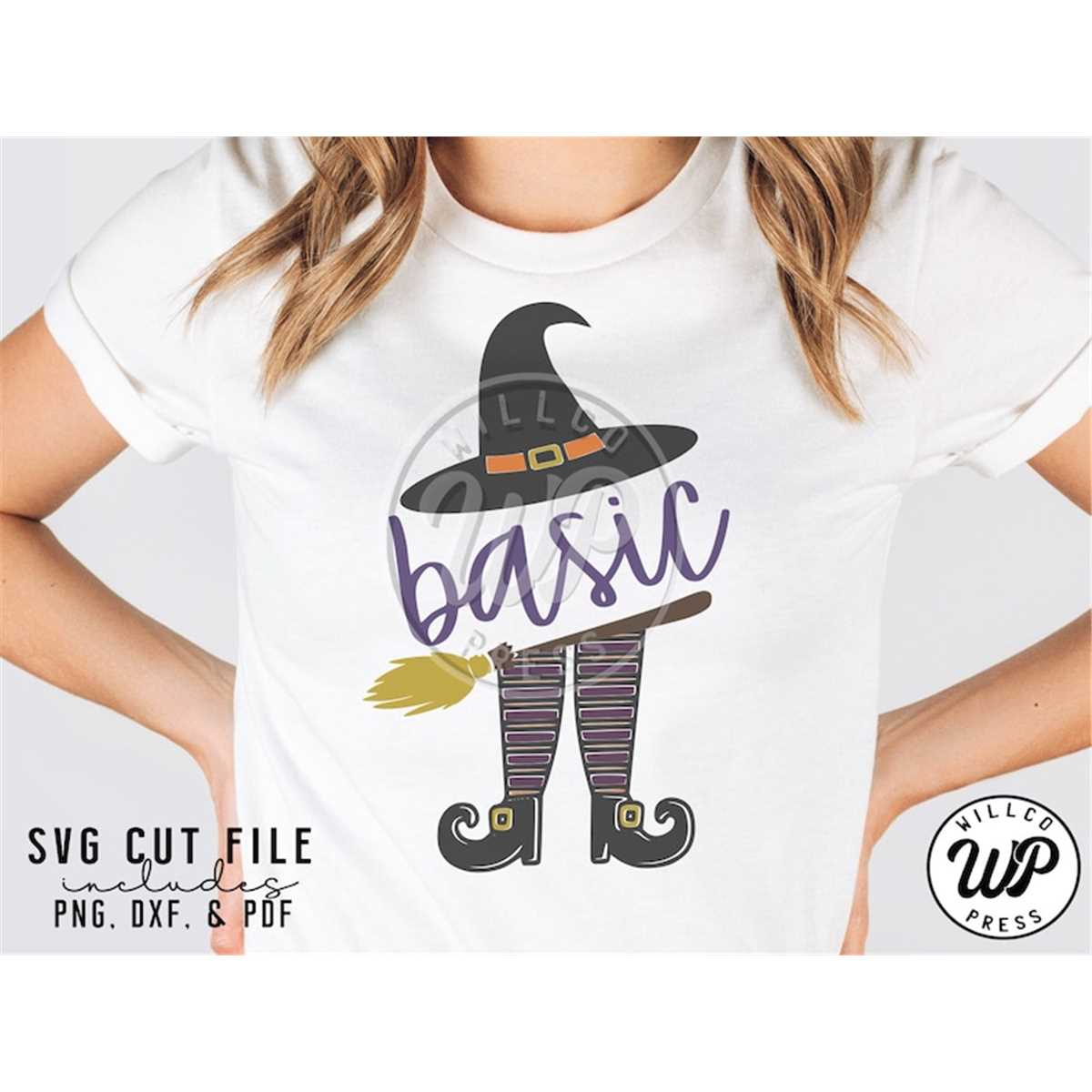 Basic Witch svg, Halloween svg, png, dxf, svg files for cric | Inspire Uplift