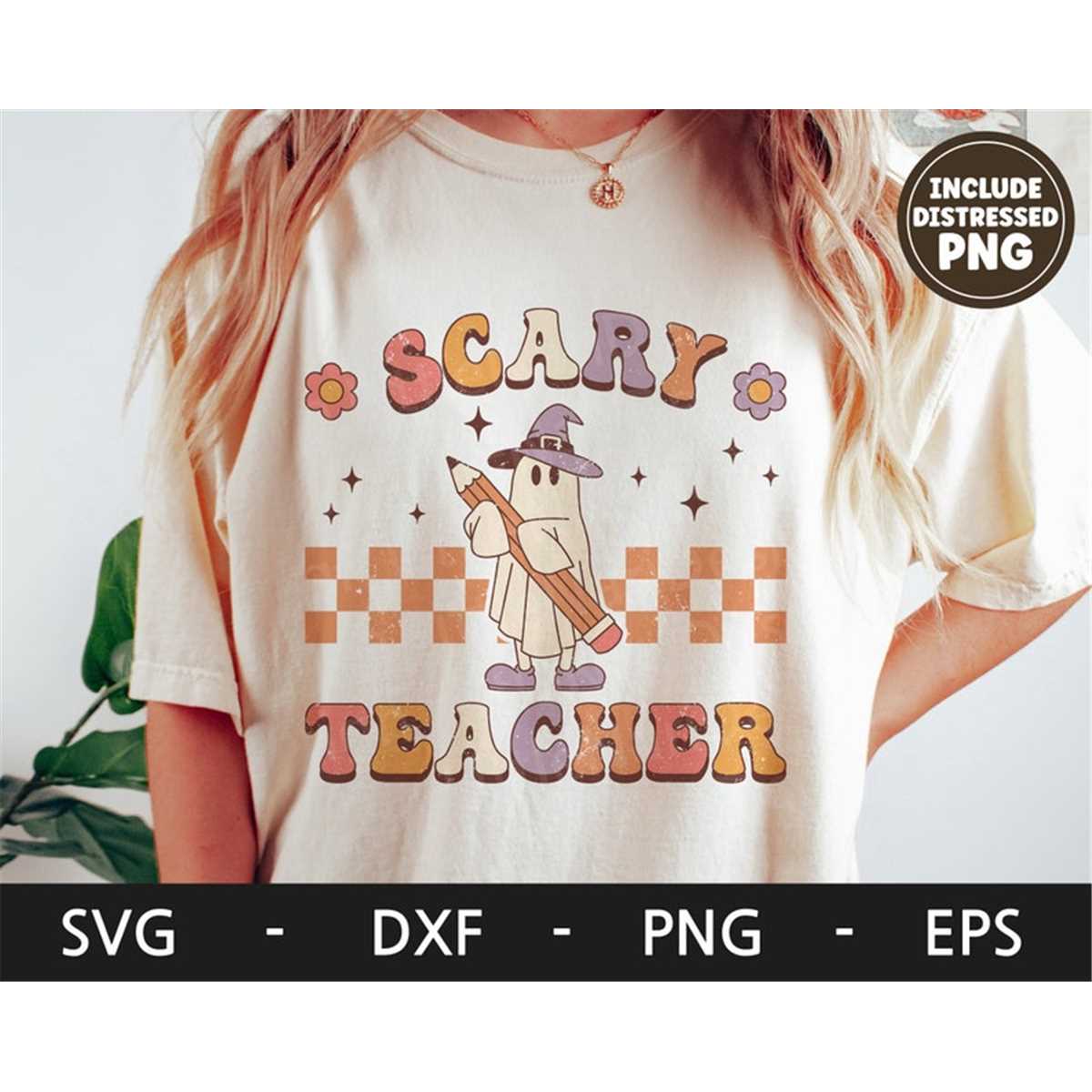 Scary Teacher svg, Halloween Teacher Shirt, Ghost svg, Hallo | Inspire ...