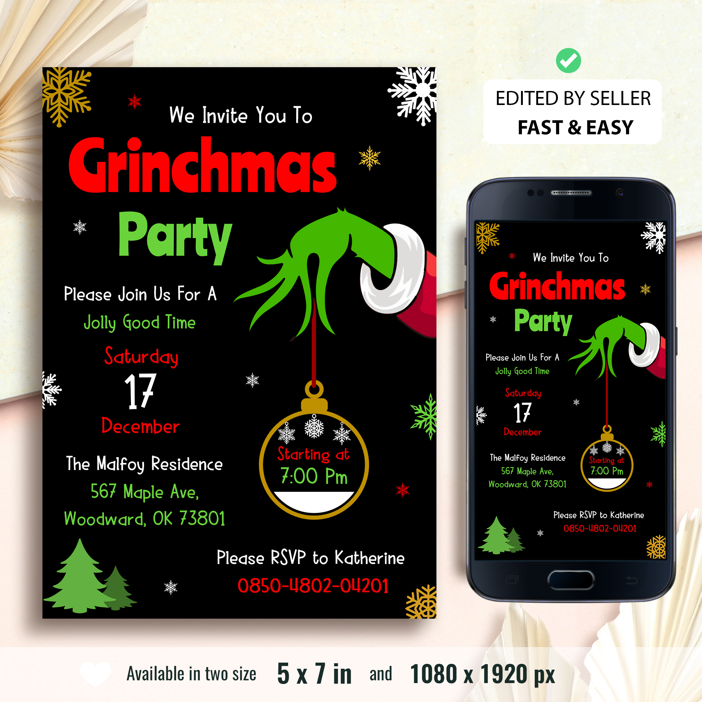Whoville Party Invitation