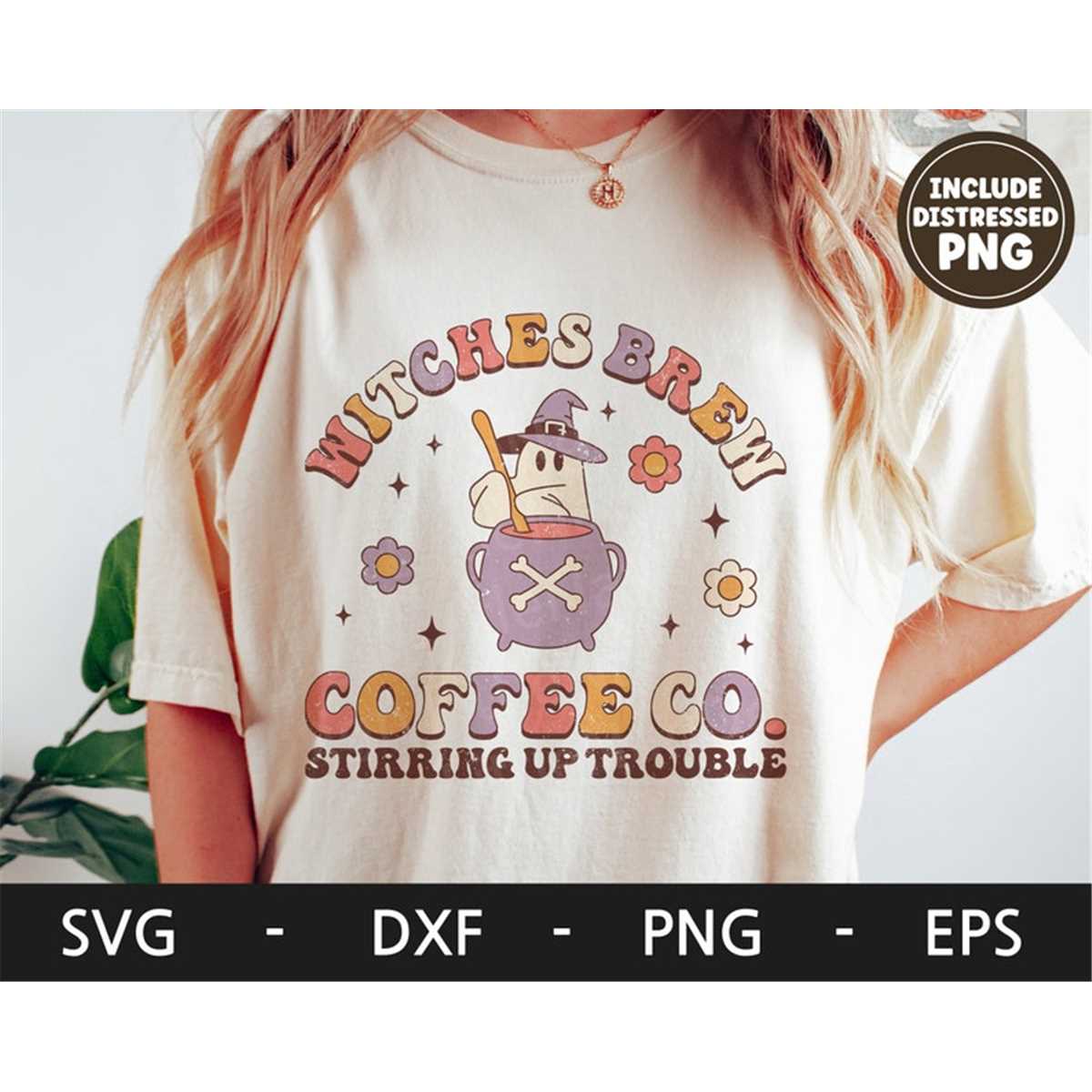 Witches Brew Coffee Co. Stirring Up Trouble svg, Retro svg, | Inspire ...