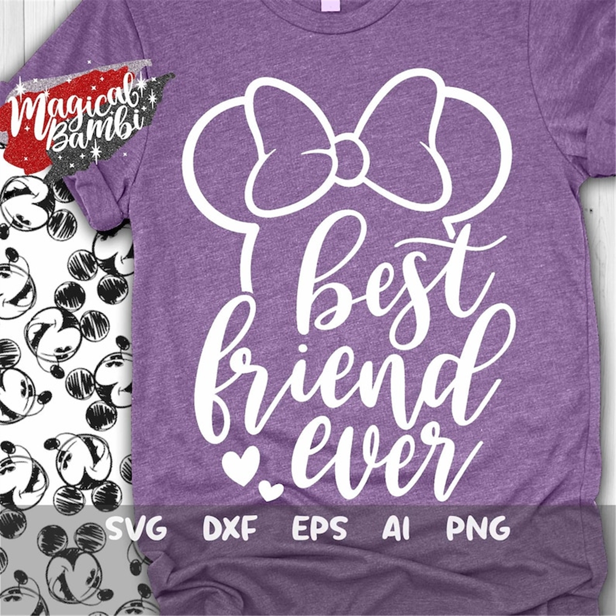Best Friend Ever Svg, Friends Svg, Mouse Friend Svg, Friend | Inspire ...