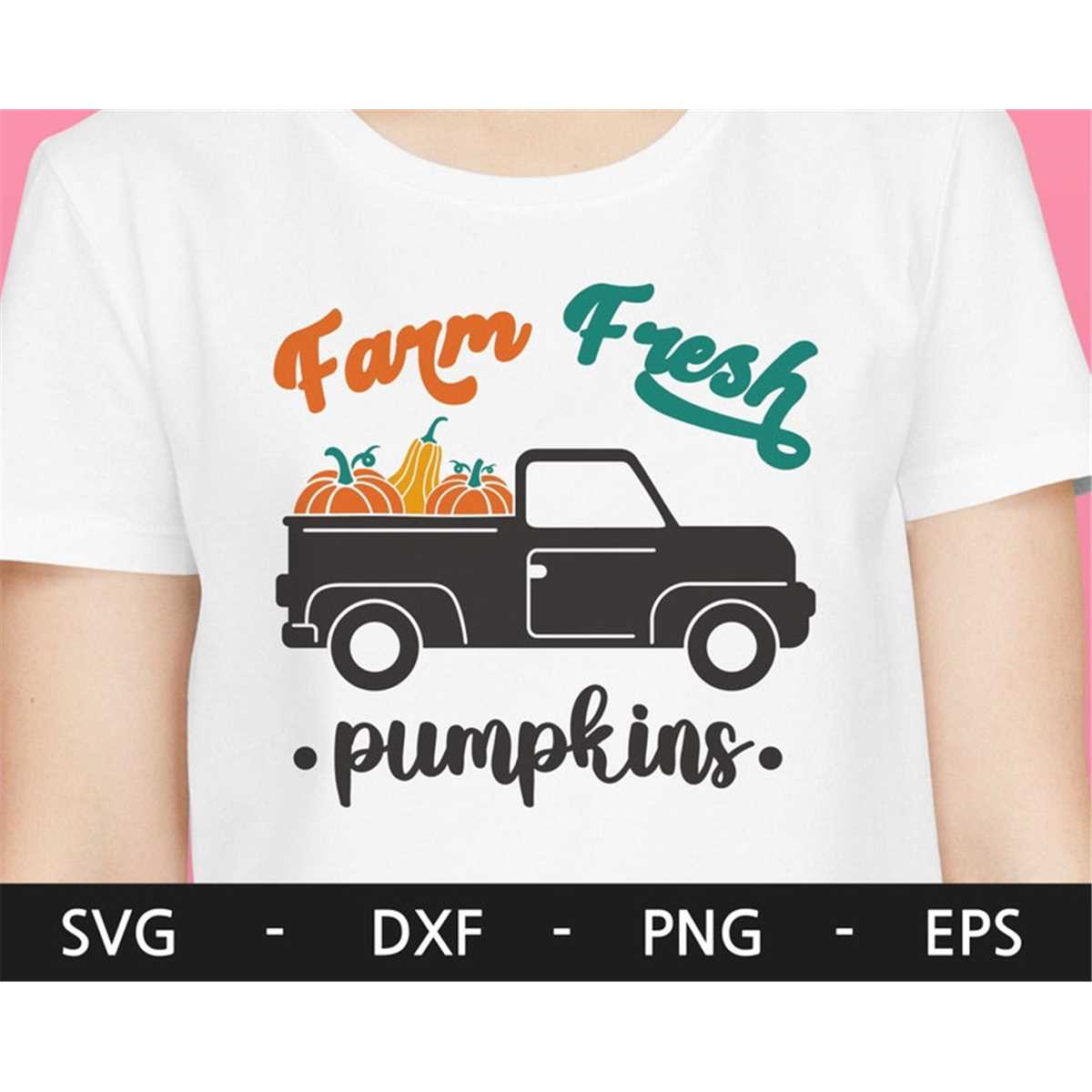 Farm Fresh Pumpkins svg, Fall svg, Farm truck svg, Pumpkin s - Inspire ...