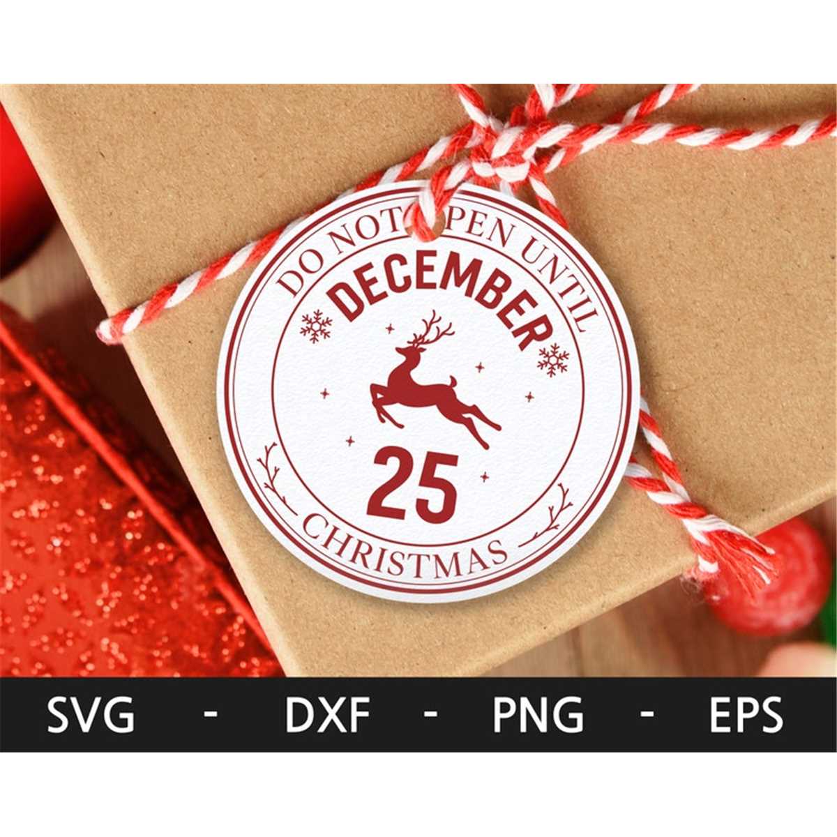 Do not open until christmas tag SVG, Do not open until SVG, | Inspire ...