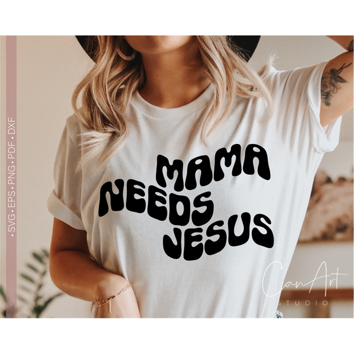 Mama Needs Jesus Svg, Retro Christian Svg Cut File for Cricu | Inspire ...