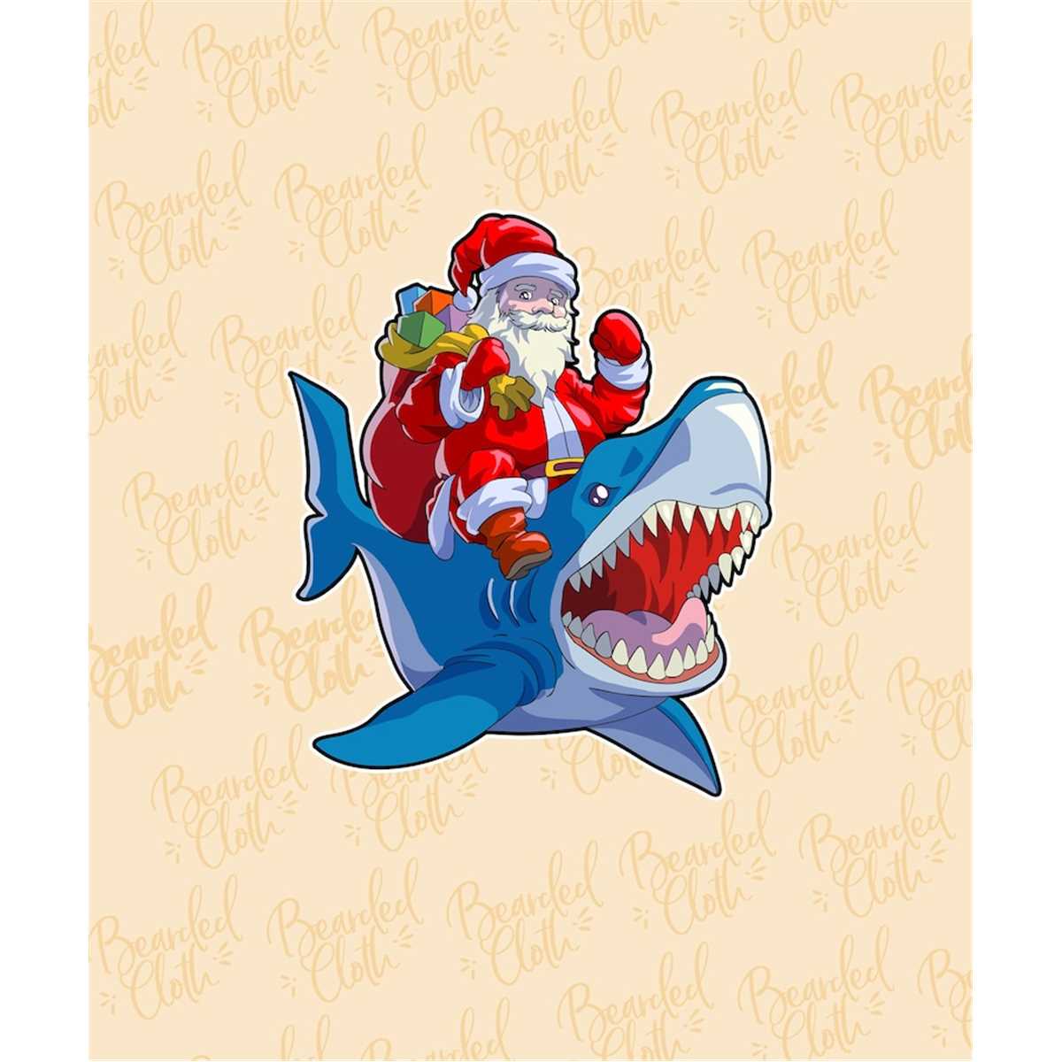 santa shark clipart - Inspire Uplift
