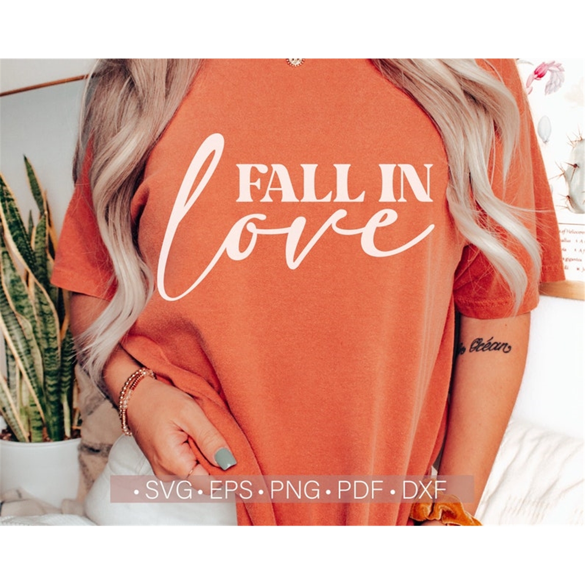 Fall SVG PNG, Fall in Love Svg, Funny Autumn Svg Cut File fo | Inspire ...