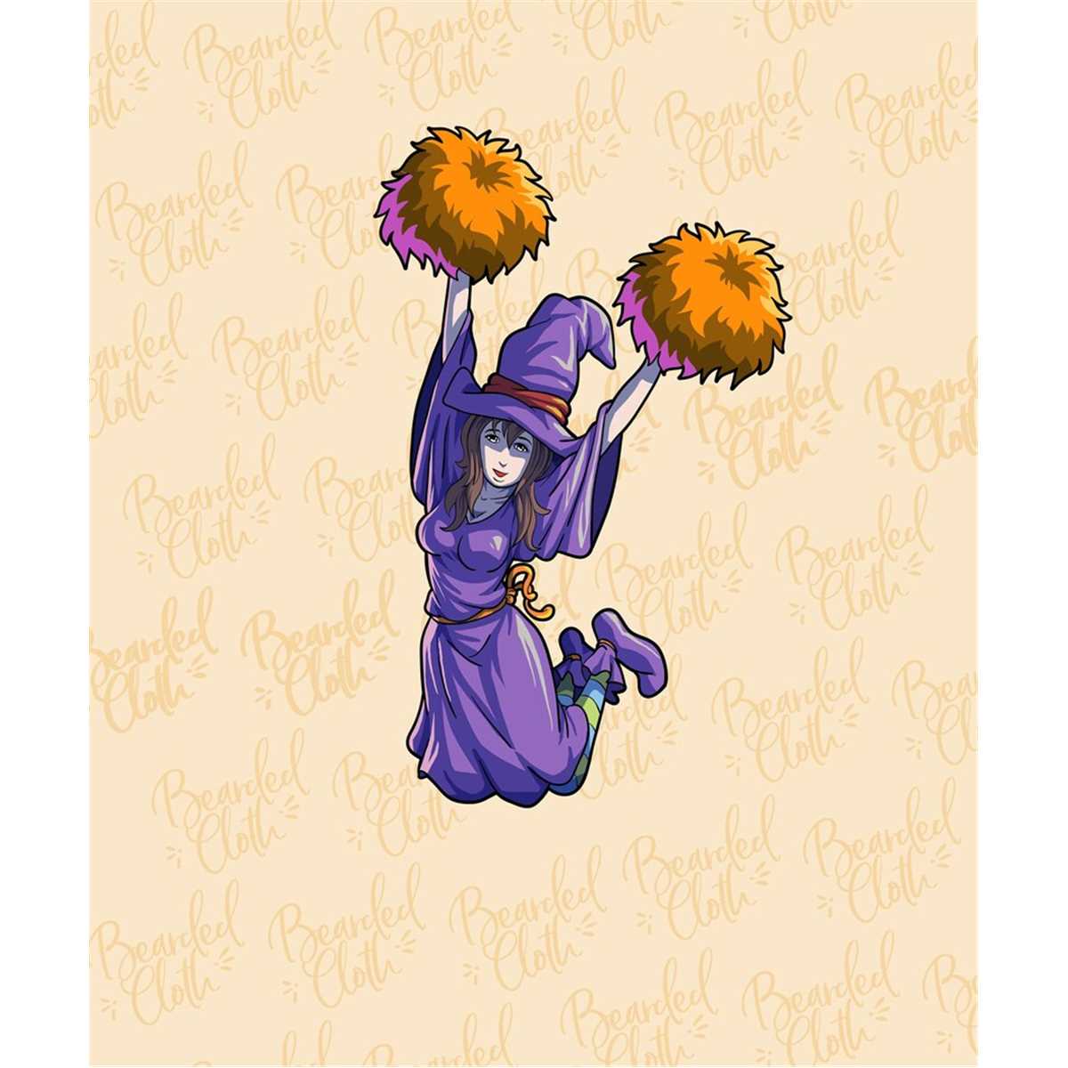 Cheerleading Witch Halloween Cheer Girl Witch PNG Cheerleade | Inspire ...