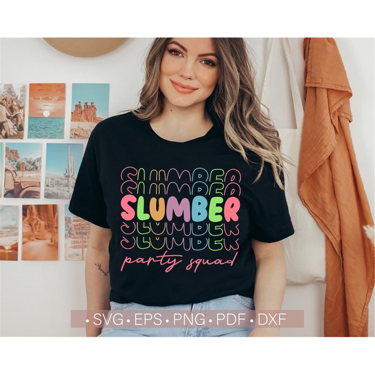 Slumber Party Squad Svg, Sleeping Party Svg, Girl's Party Sv - Inspire ...