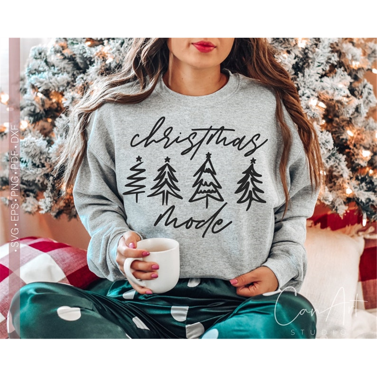 Christmas Mode Svg, Christmas Tree Svg, Christmas Svg Cut Fi | Inspire ...