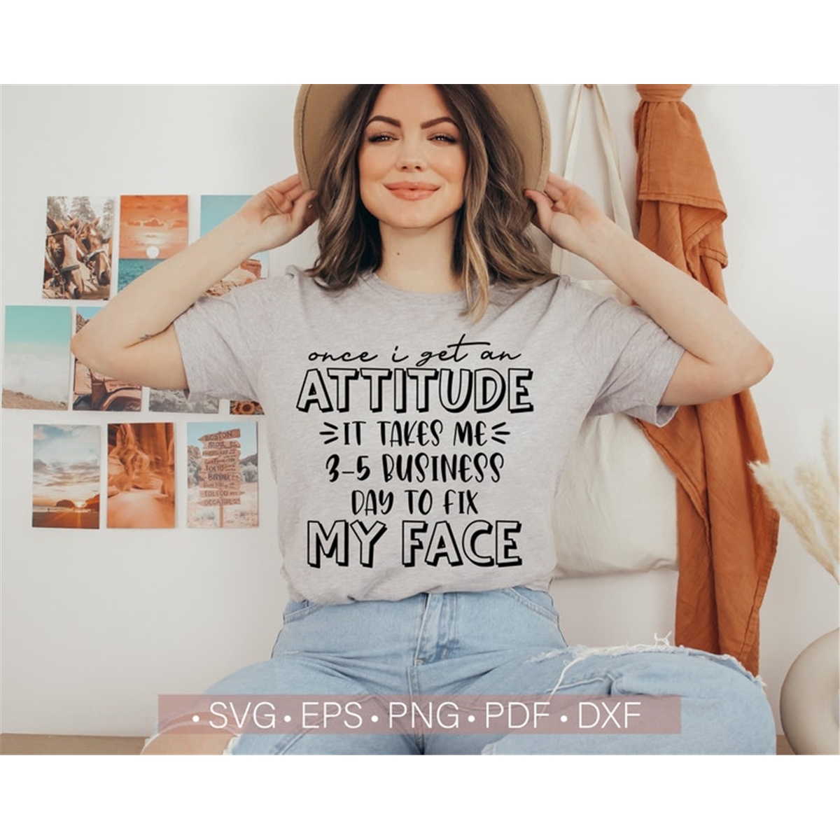 Funny SVG PNG, Once I Get An Attitude Svg, Adult Humor Svg C | Inspire ...