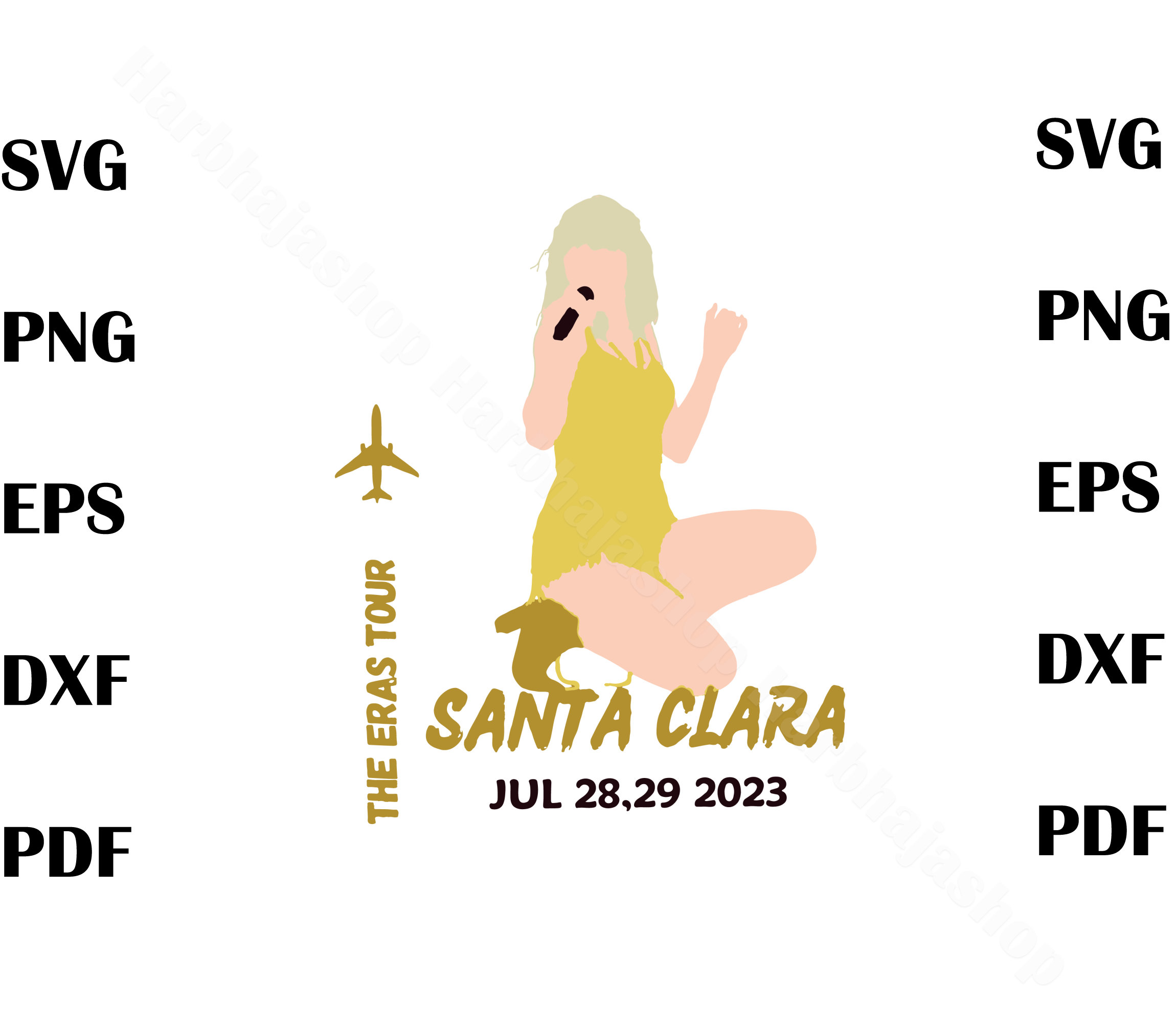 Taylor Swift The Eras Tour Santa Clara Concert SVG Cutting F - Inspire ...