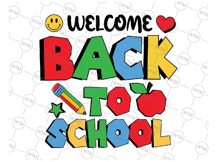 Welcom Back To School Smiley Svg, Groovy Happy First Day Of | Inspire ...