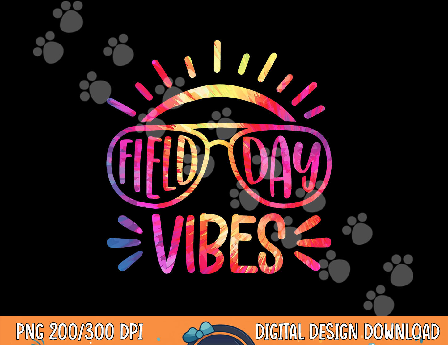 Field Day Vibes Hippie Tie Dye Last Day Of School Field Day | Inspire ...