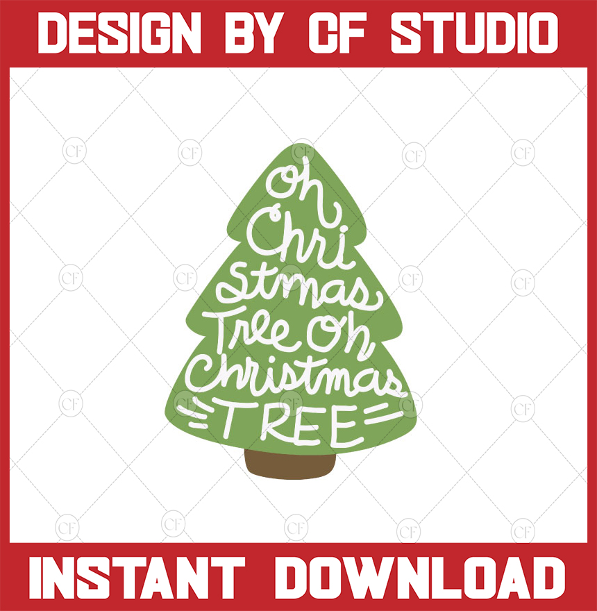 Oh Christmas Tree SVG File - Christmas song, Holiday Music, - Inspire ...