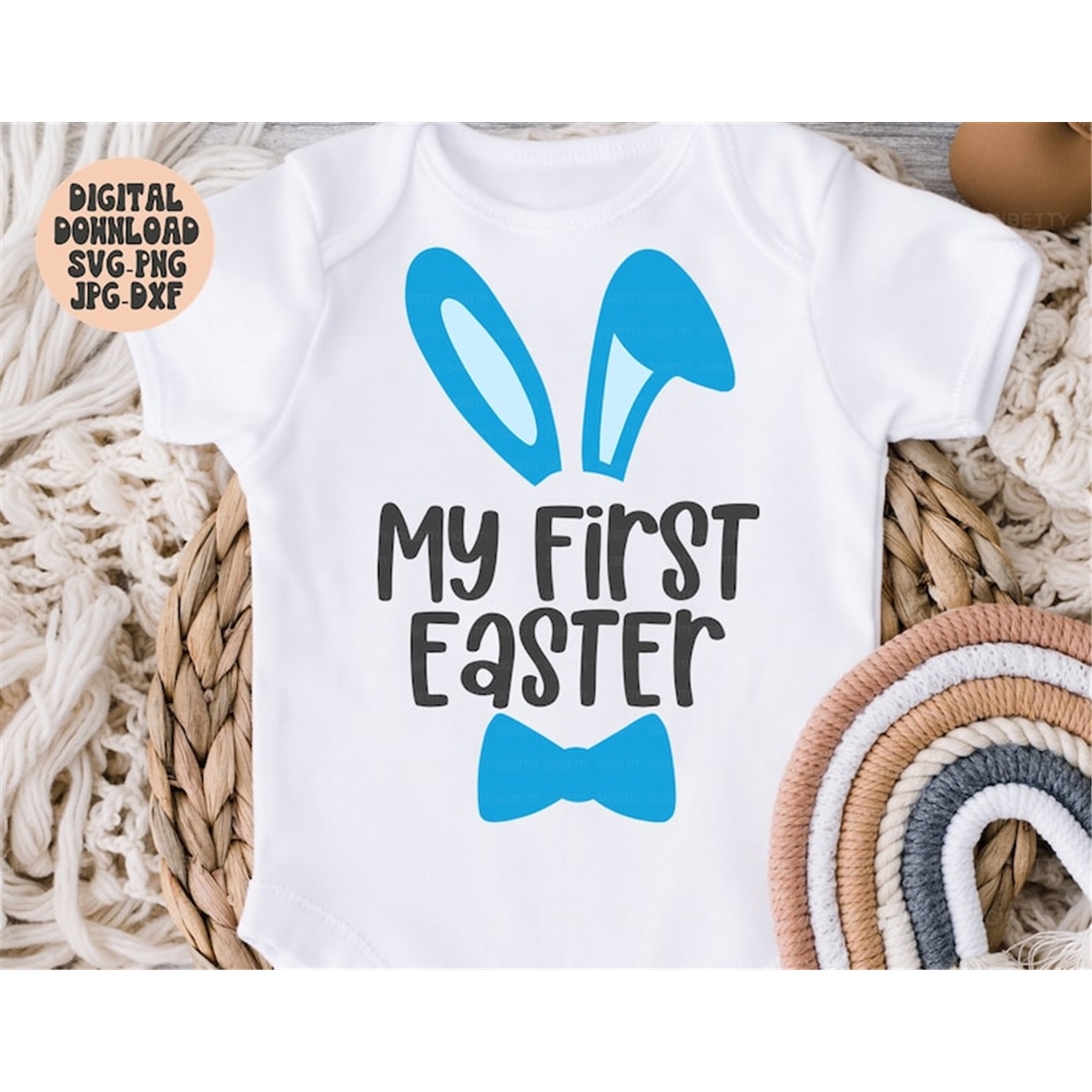 My First Easter Svg Png Jpg Dxf, Bunny Svg, Easter Bunny Svg - Inspire Uplift
