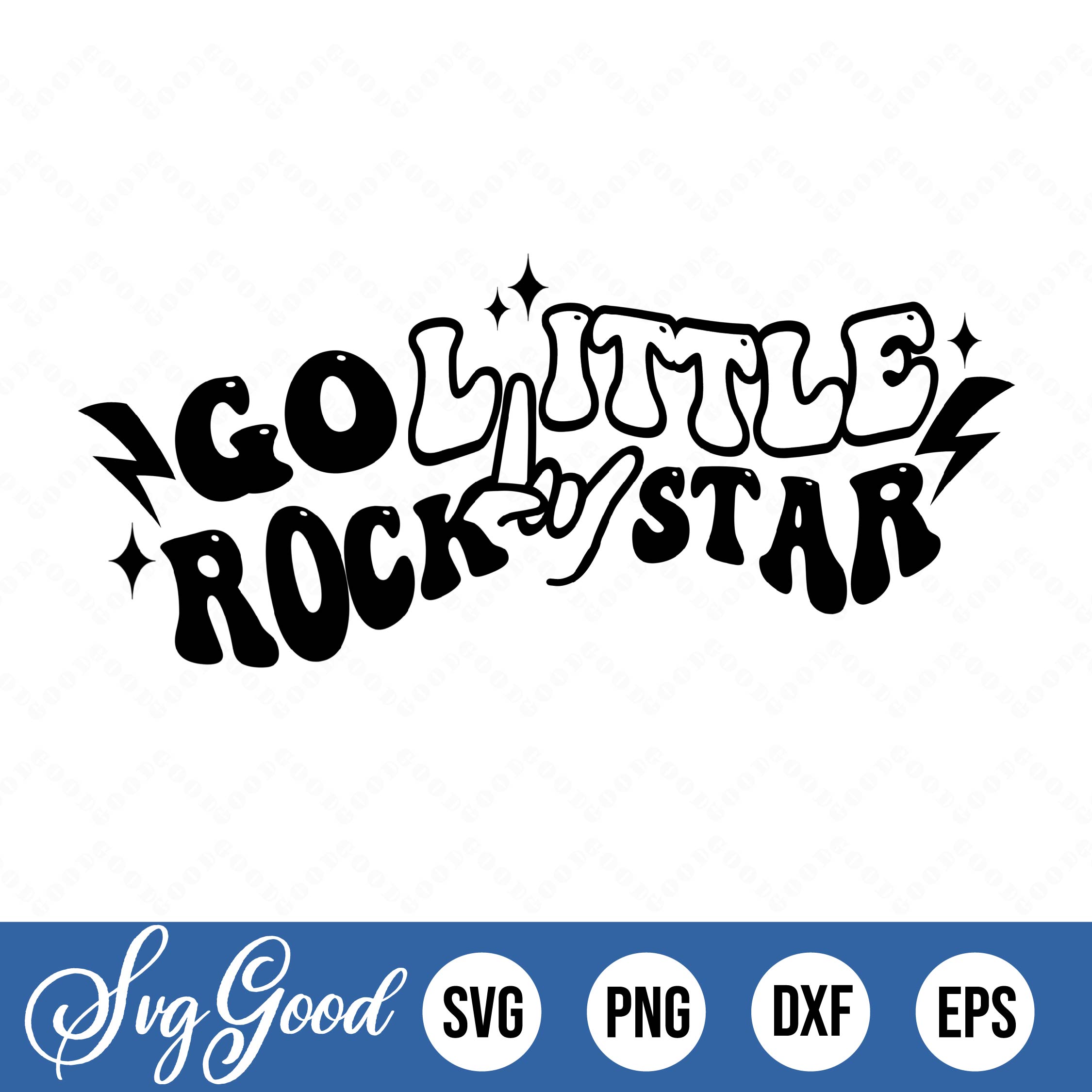 Go Little Rockstar Svg, Wavy Text Png Svg Png, Retro Svg Sub - Inspire ...