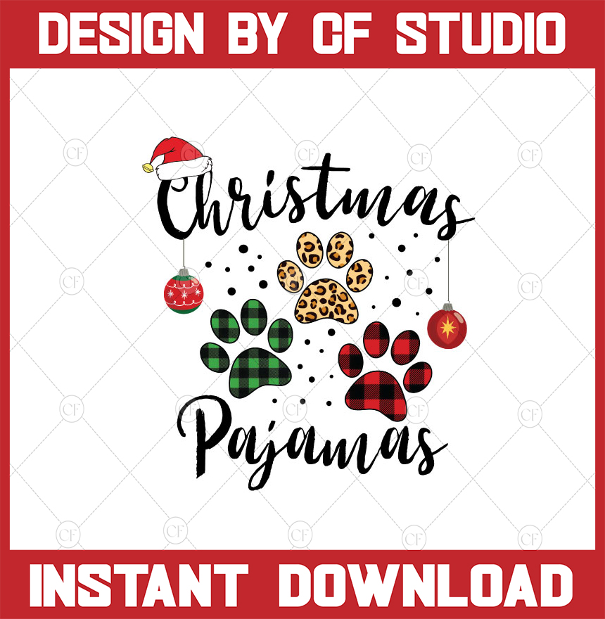 Christmas pajamas svg, dxf,eps,png, Digital Download | Inspire Uplift