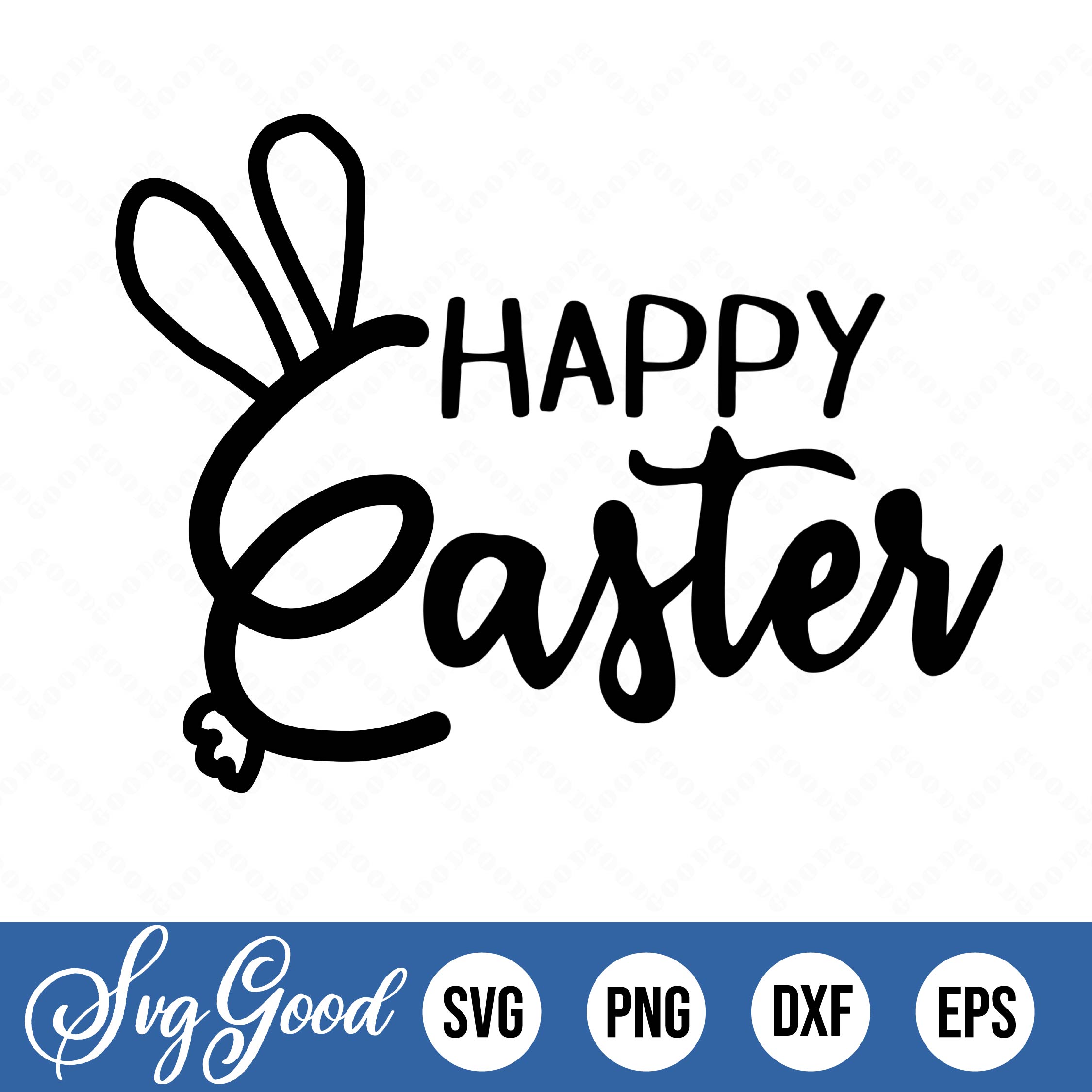 Happy Easter Svg, Easter Svg, Cute Bunny Svg, Easter Bunny S | Inspire ...