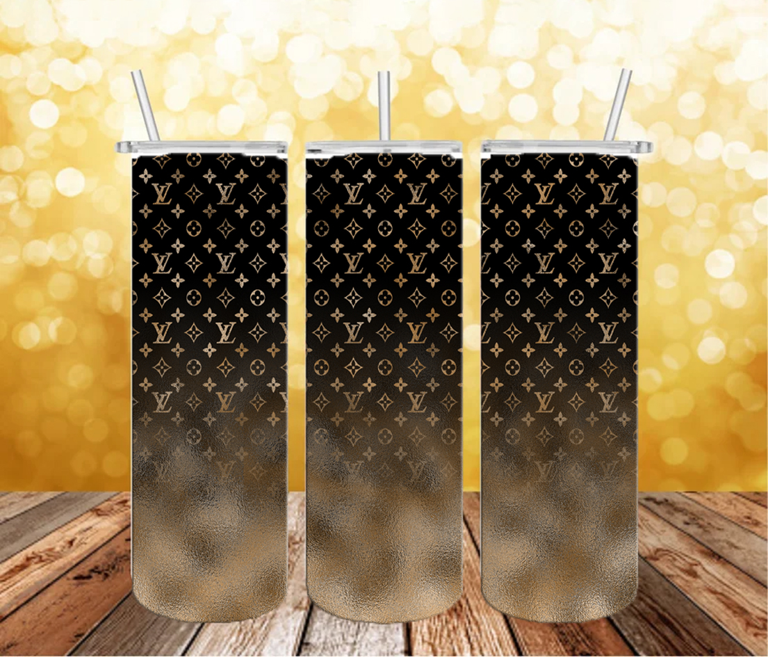 Louis Vuitton gold Black 20oz Designs Tumbler png, Louis Vui | Inspire ...