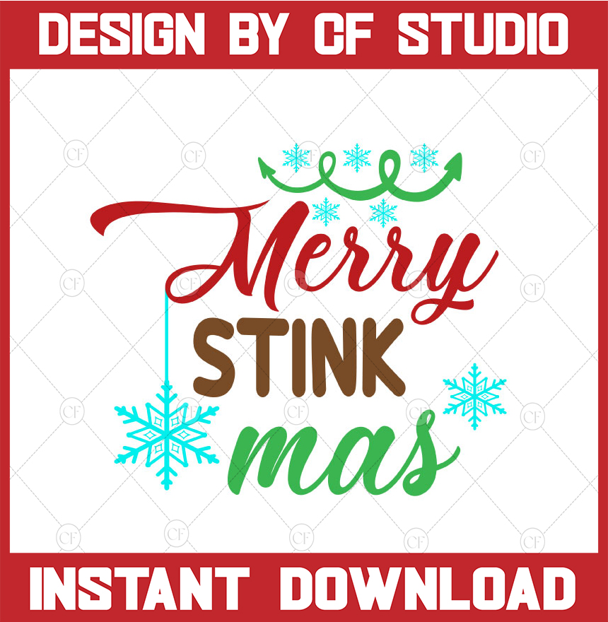 Christmas gag gift svg , merry stink mas , svg, png, dxf, ep - Inspire ...