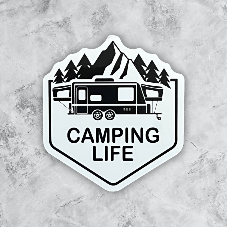 Camping Life Sticker, Live Love Camp Sticker, Travel Vinyl S - Inspire ...