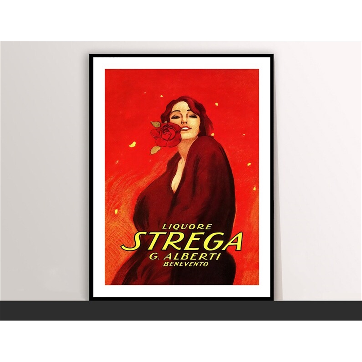 Liquore Strega Vintage Food&Drink Poster - Art Deco, Canvas | Inspire ...