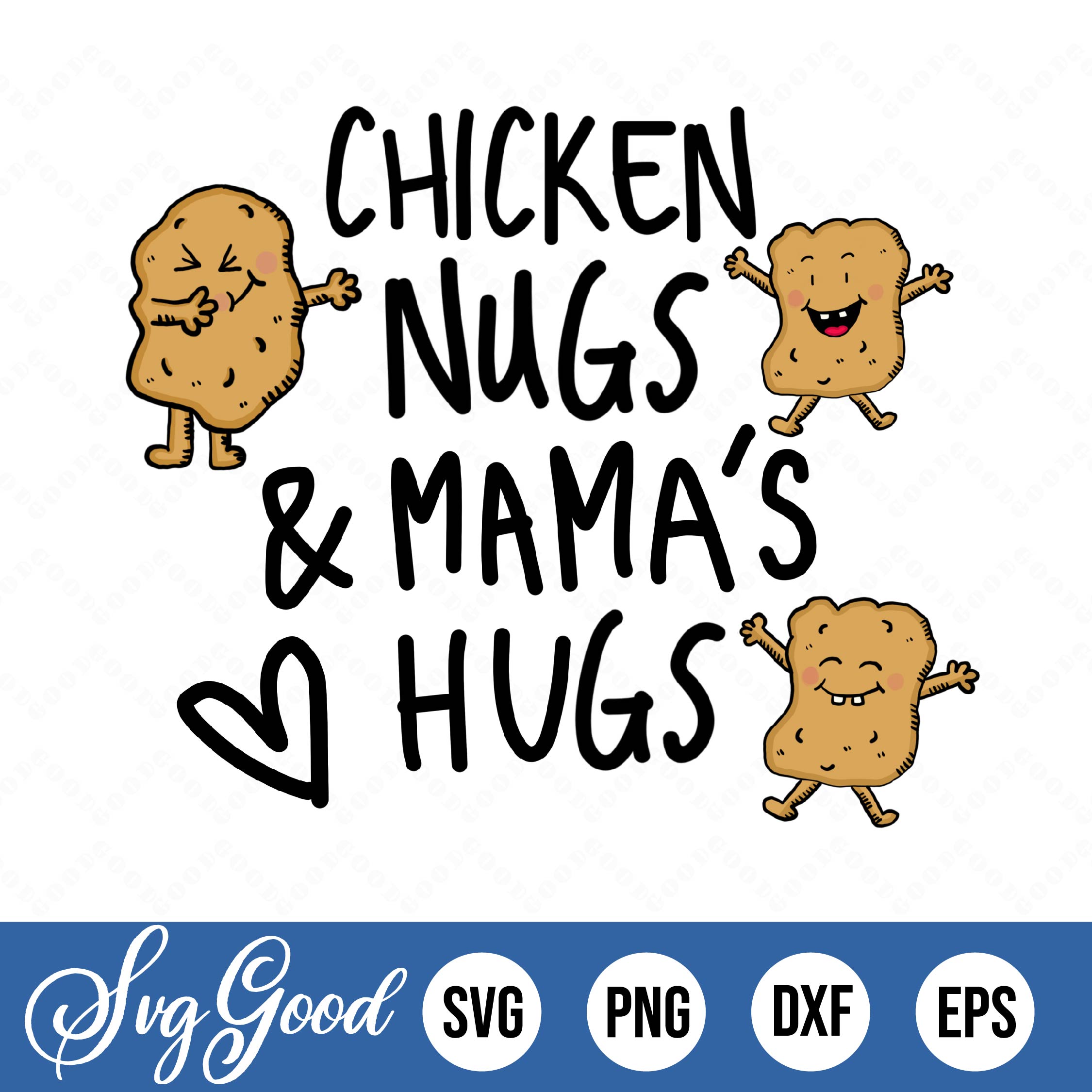 Chicken Nugs Mama's Hugs Sublimation - Inspire Uplift