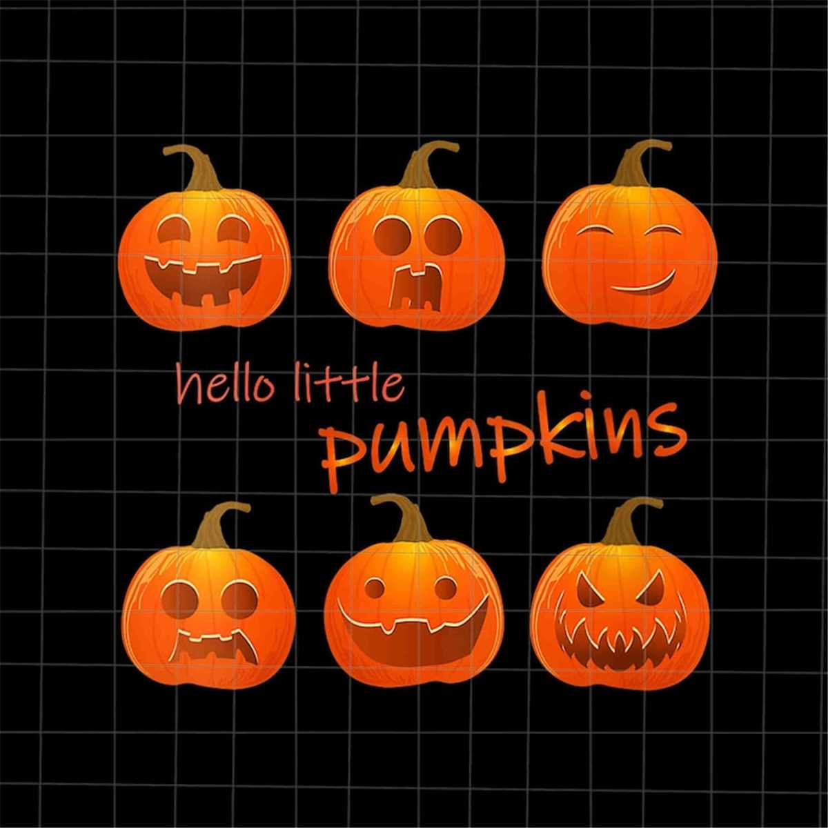 Hello Little Pumpkins Halloween Png, Little Pumpkins Png, Ki | Inspire ...