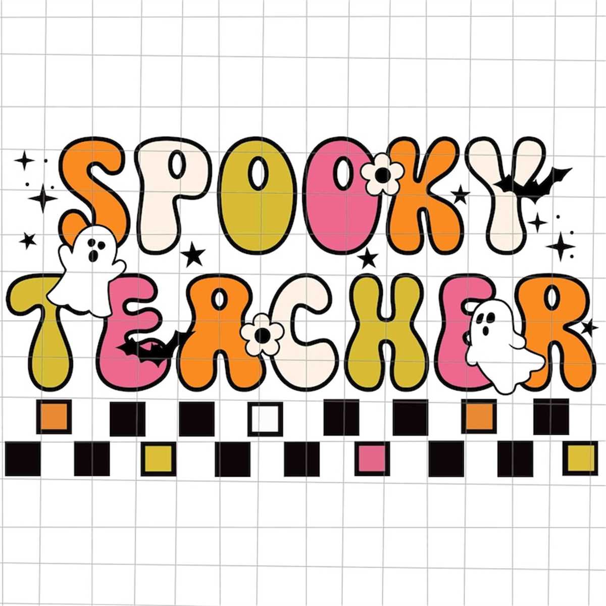 Spooky Teacher Svg, Teacher Halloween Svg, Spooky Ghost Hall - Inspire ...