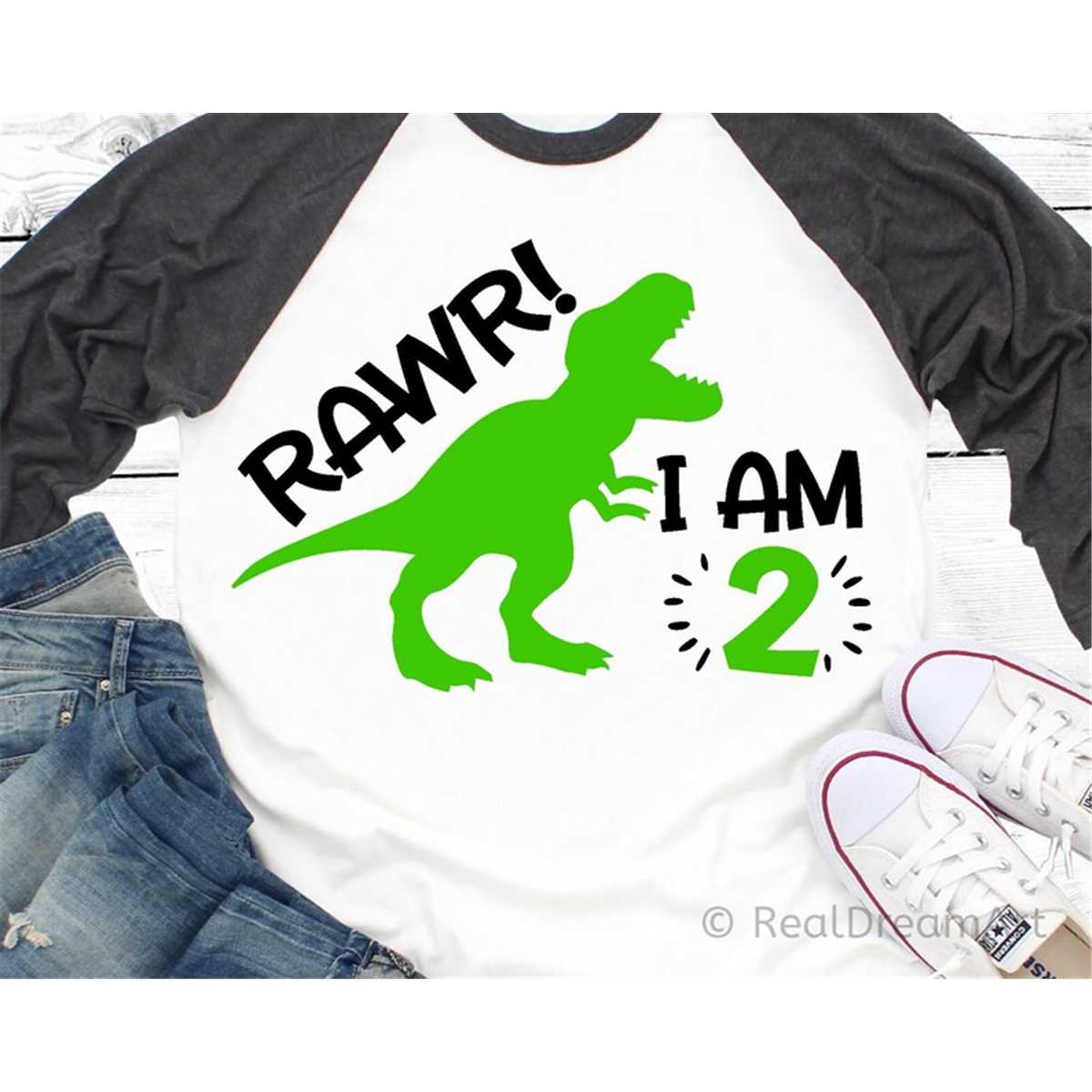Two Rex Svg, Boy Second Birthday Svg, Dinosaur Svg, T-Rex Sv - Inspire ...