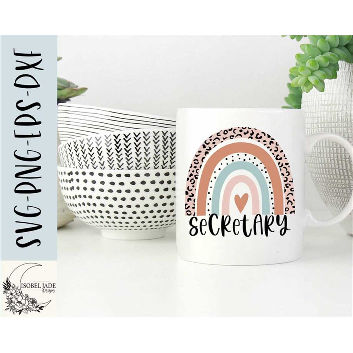 Secretary svg, Secretary rainbow svg, Rainbow svg, Secretary - Inspire ...