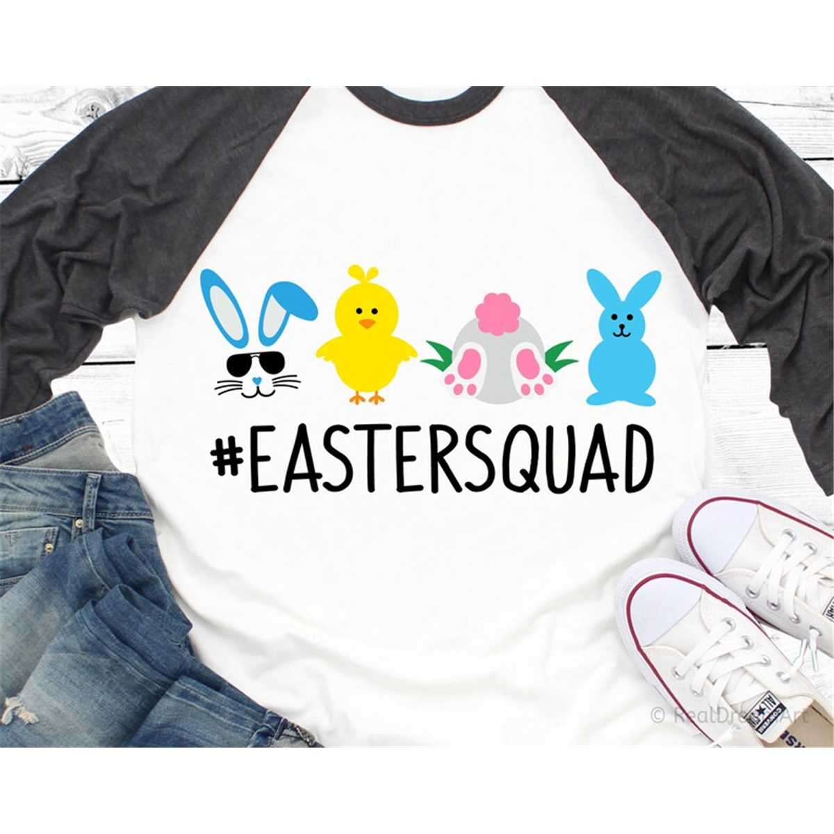 Easter Squad Svg, Kids Easter Svg, Easter Bunny Svg, Cute Sv | Inspire ...