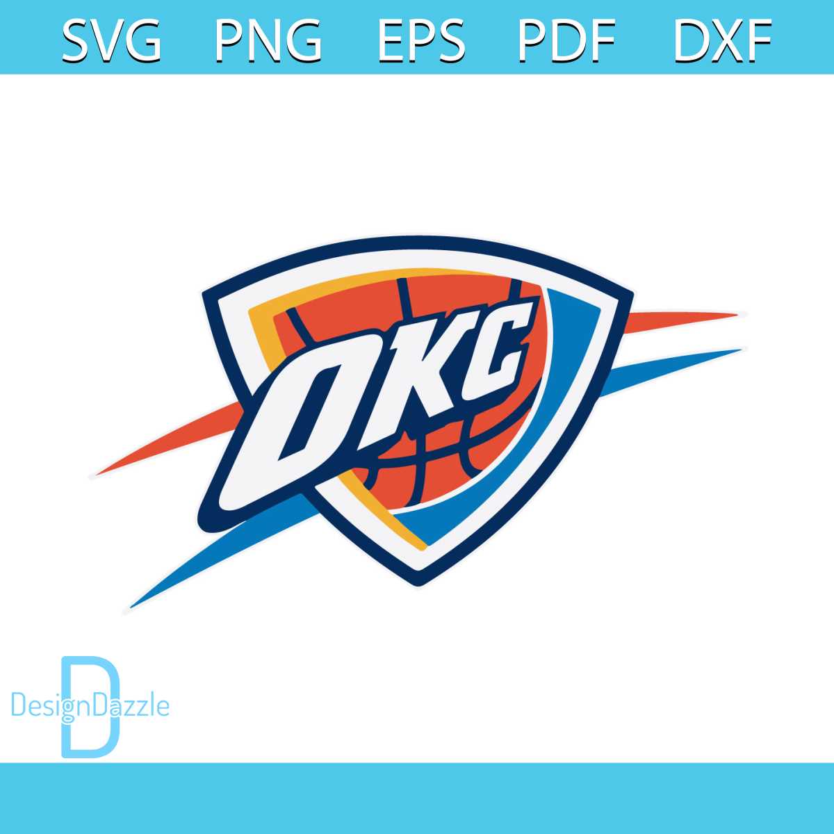 Oklahoma City Thunder Basketball Team Svg, OKC Logo Svg, Spo | Inspire ...