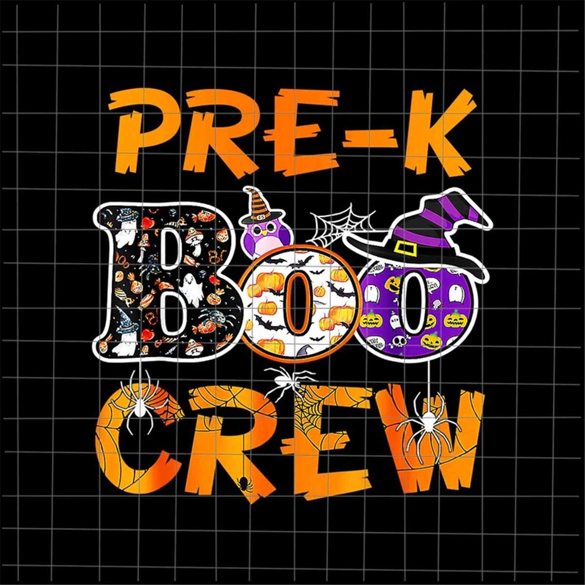 Pre-K Boo Crew Png, Teacher Student Halloween Png, Pre-K Hal | Inspire ...