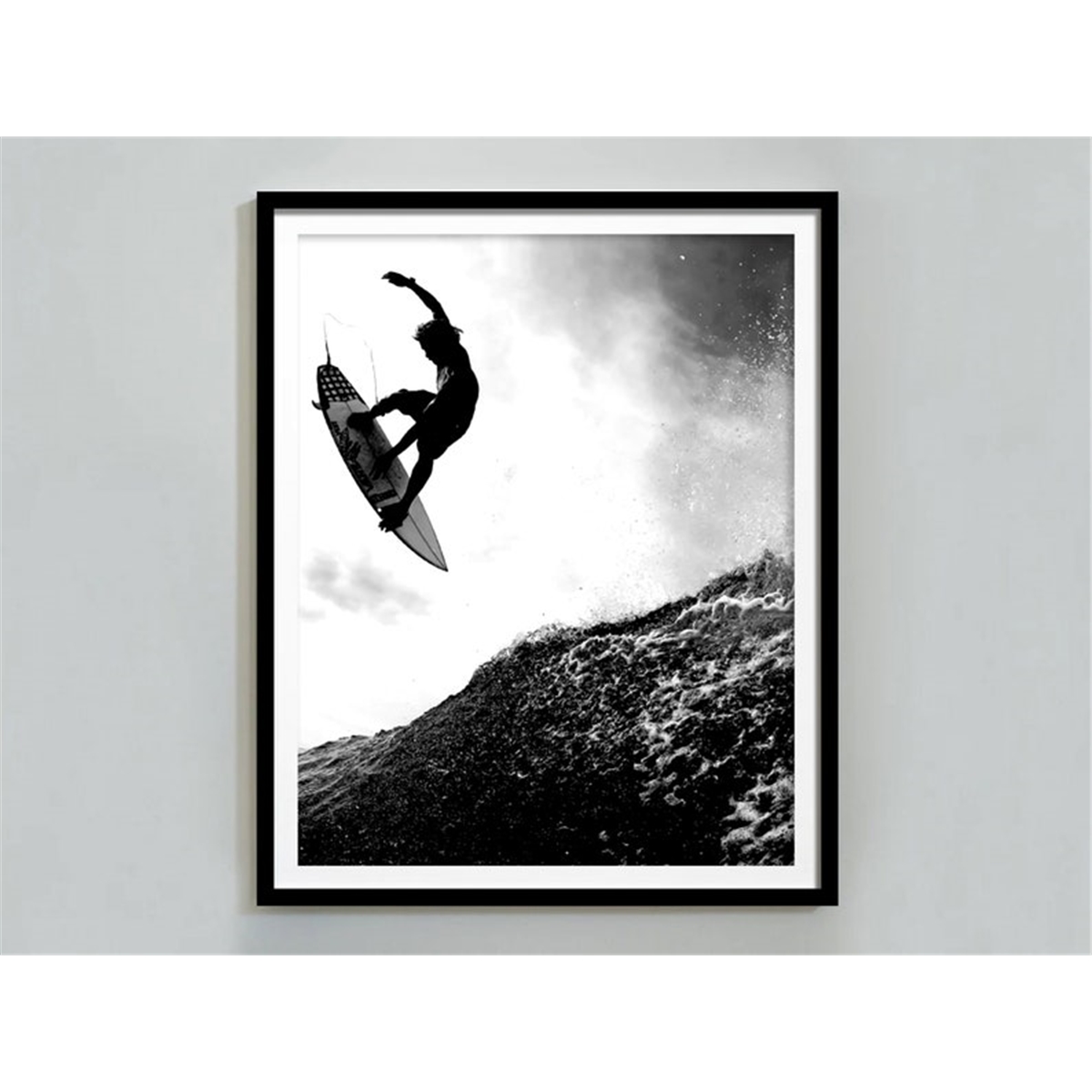 Surf Print, Black and White, Surfer Poster, Vintage Photo, O | Inspire ...