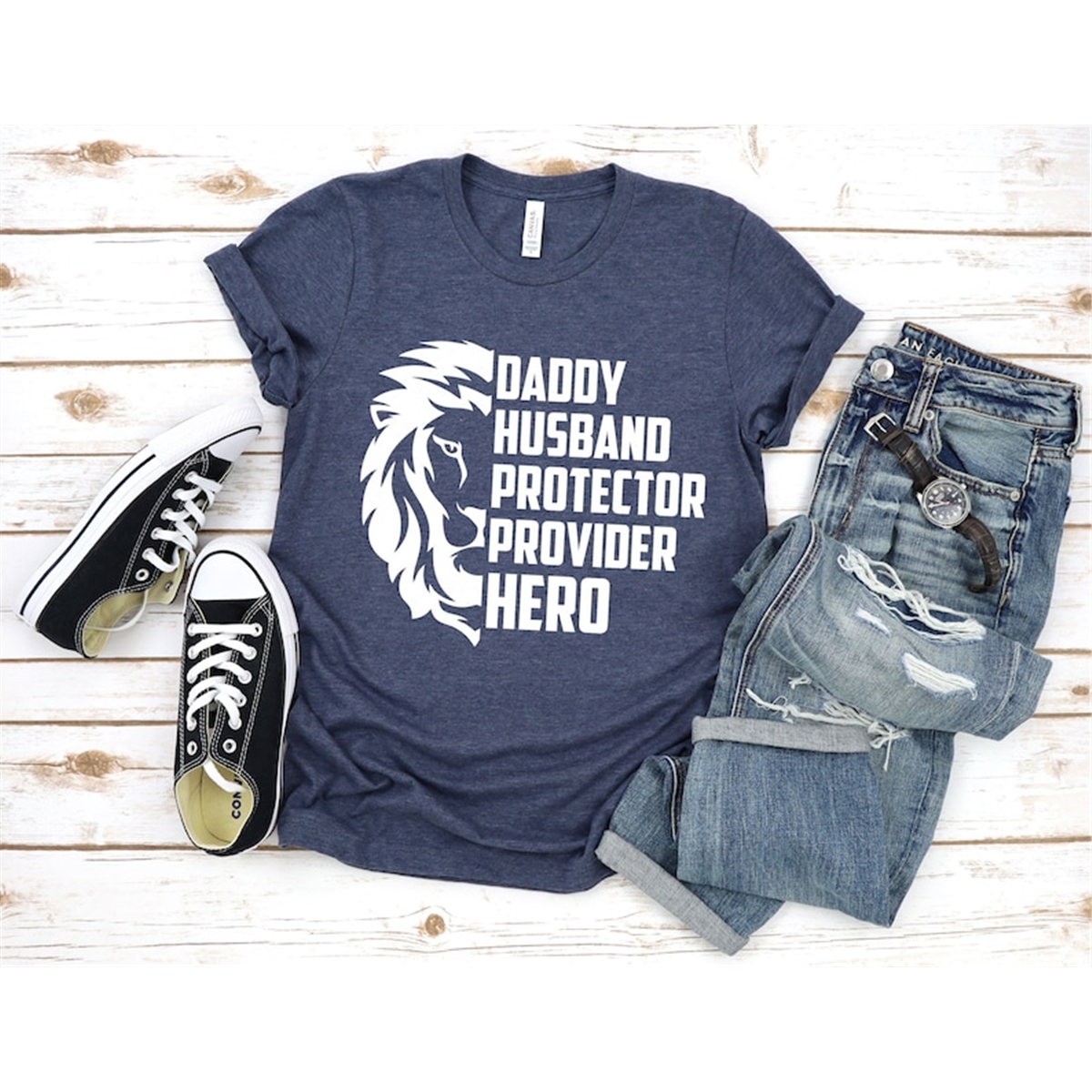 Husband Gift Husband. Daddy. Protector. Hero. Fathers Day Gi | Inspire Uplift