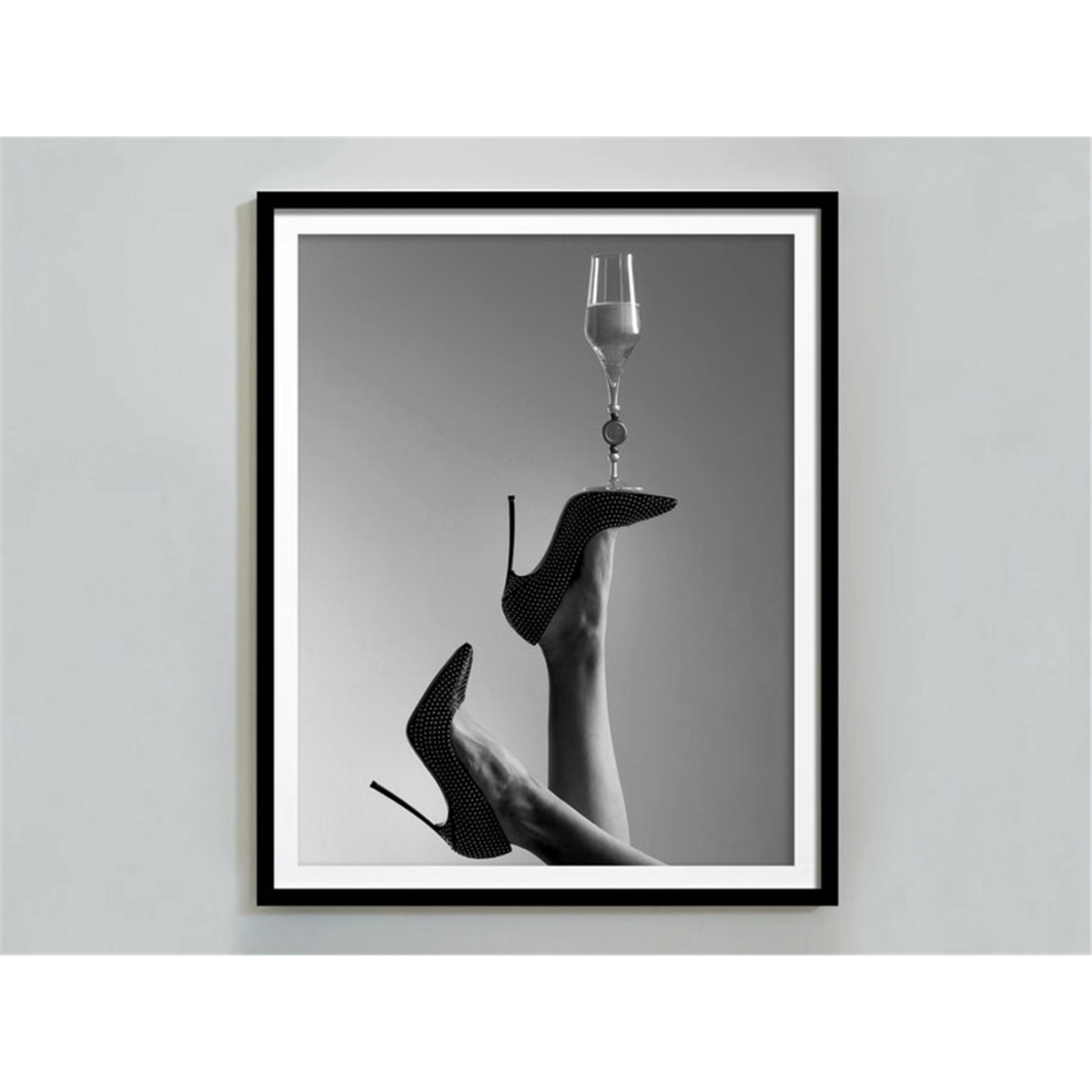 Wine On High Heels Print, Black and White, Feminist Poster, - Inspire ...