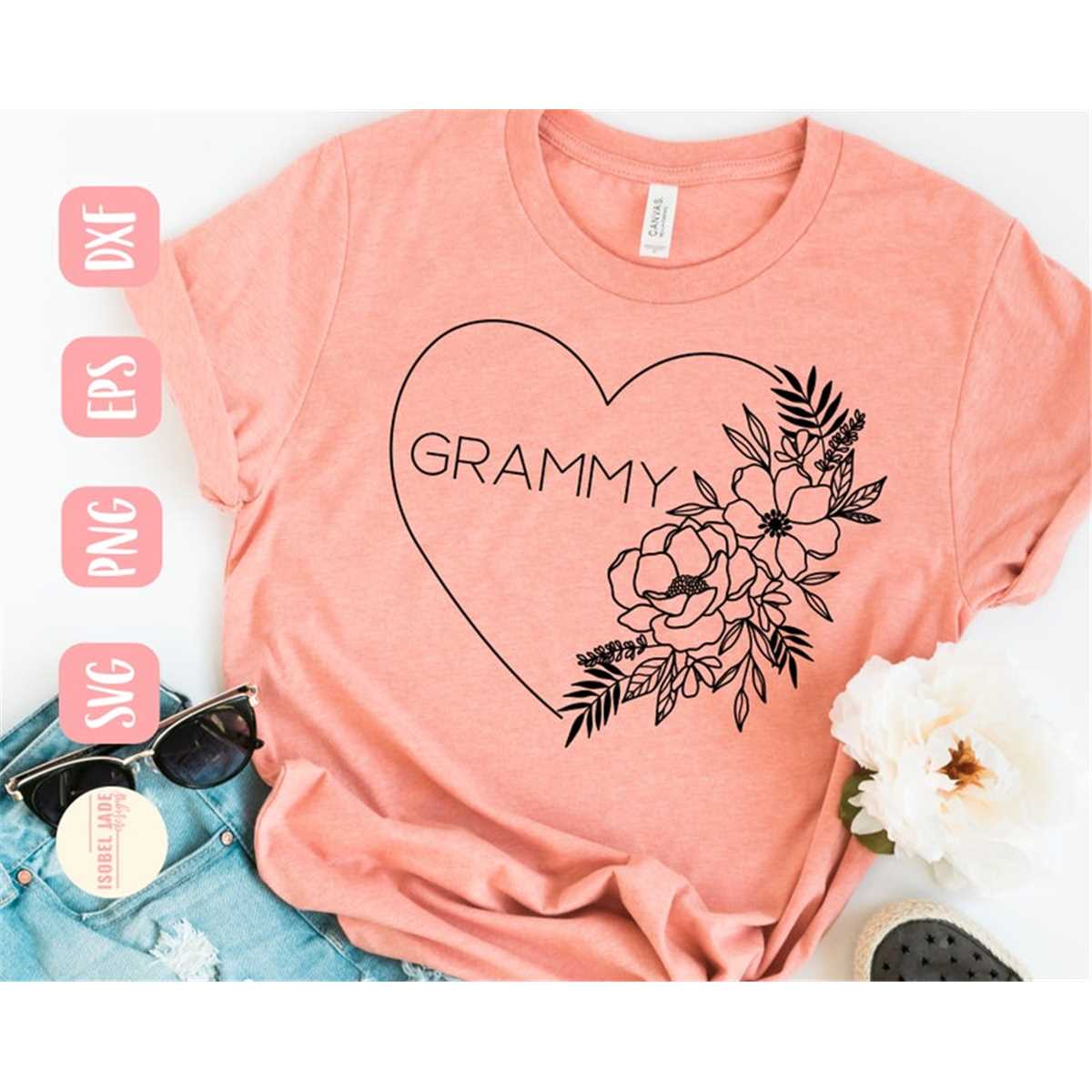 Grammy heart svg, Grammy svg, Flowers svg, Best Grammy svg, - Inspire ...