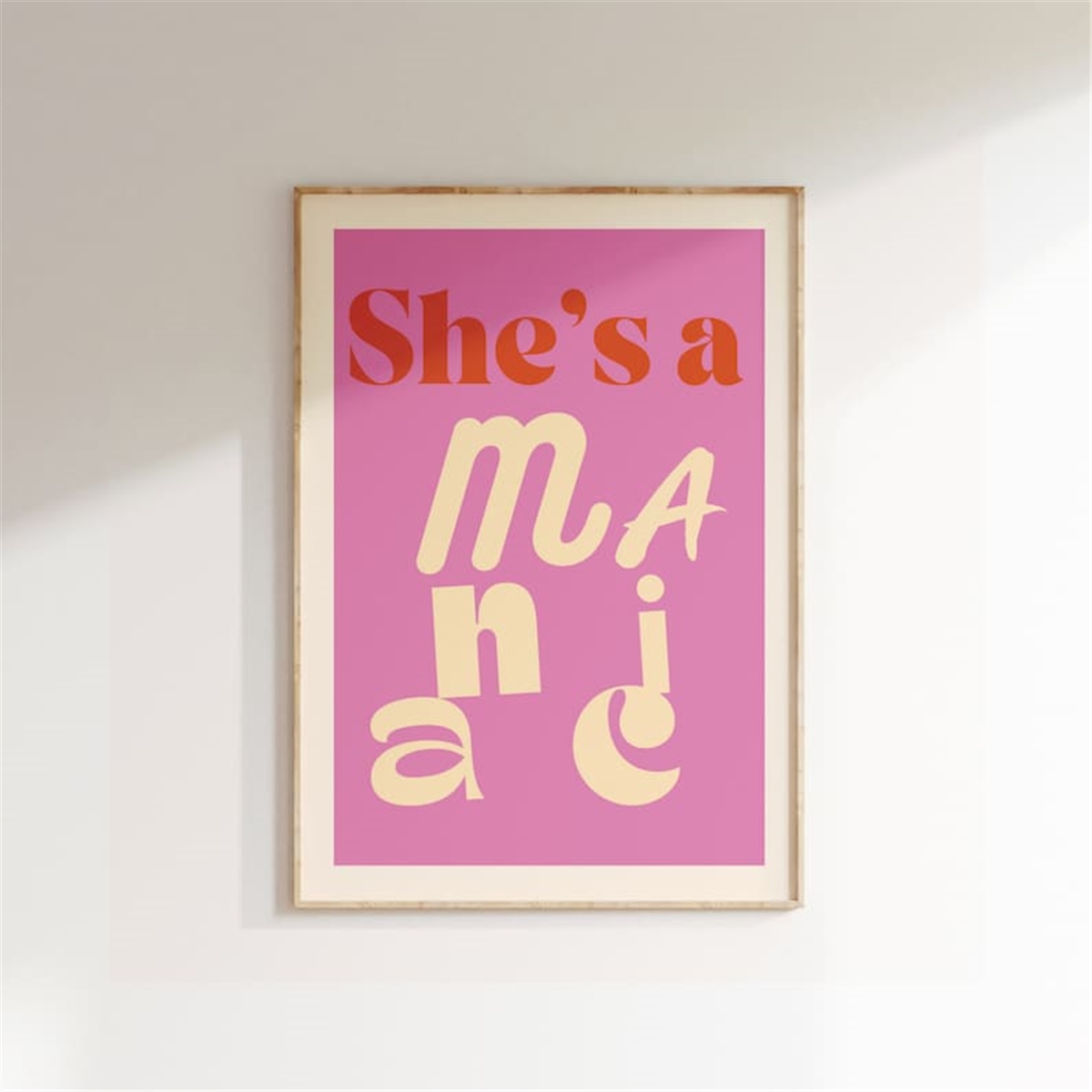 Inspired Music Movie Print, She's a maniac, Song Lyrics Wal | Inspire ...