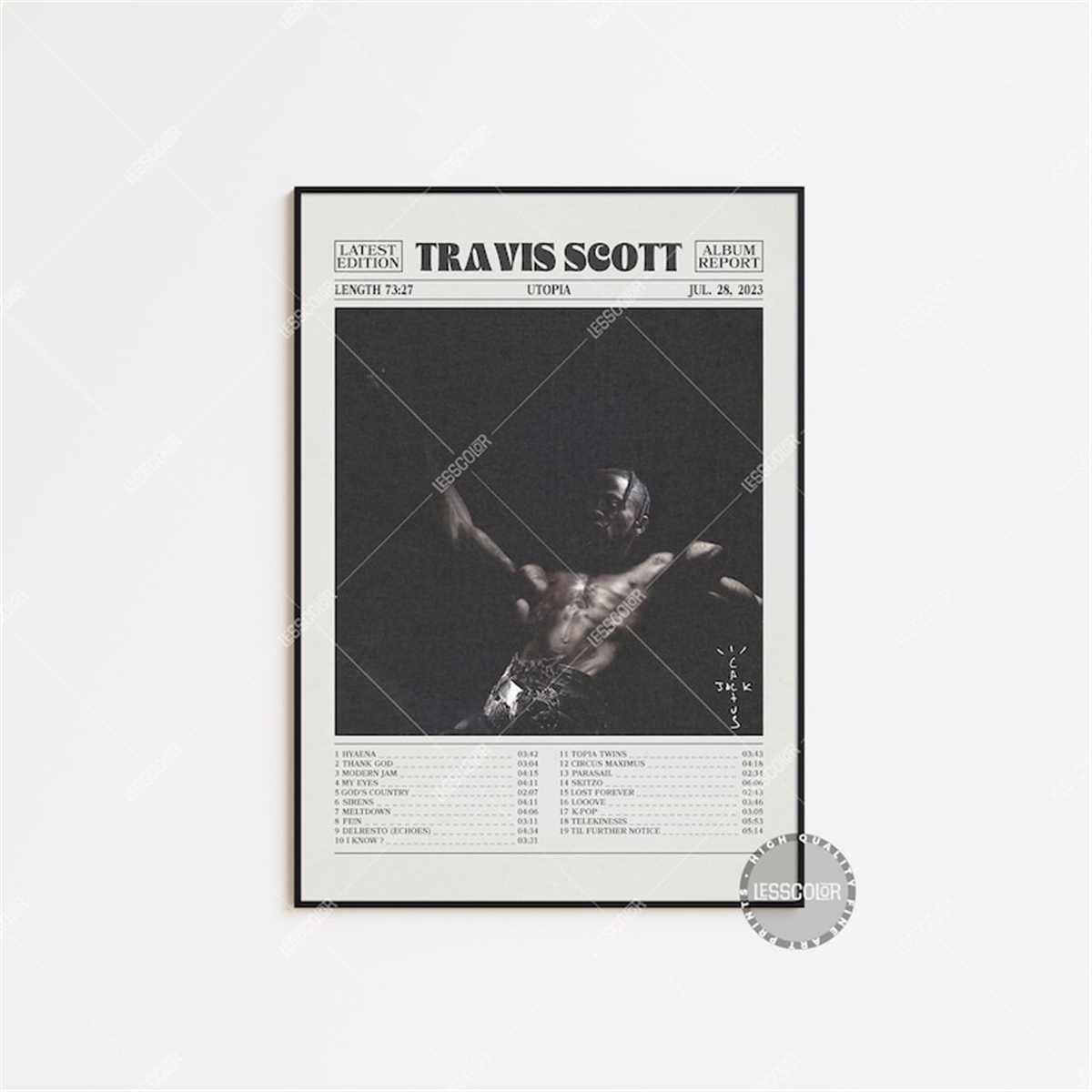Travis Scott Poster | Utopia Poster | Travis Scott Tracklist | Inspire ... Travis Scott Poster | Utopia Poster | Travis Scott Tracklist | Inspire ...