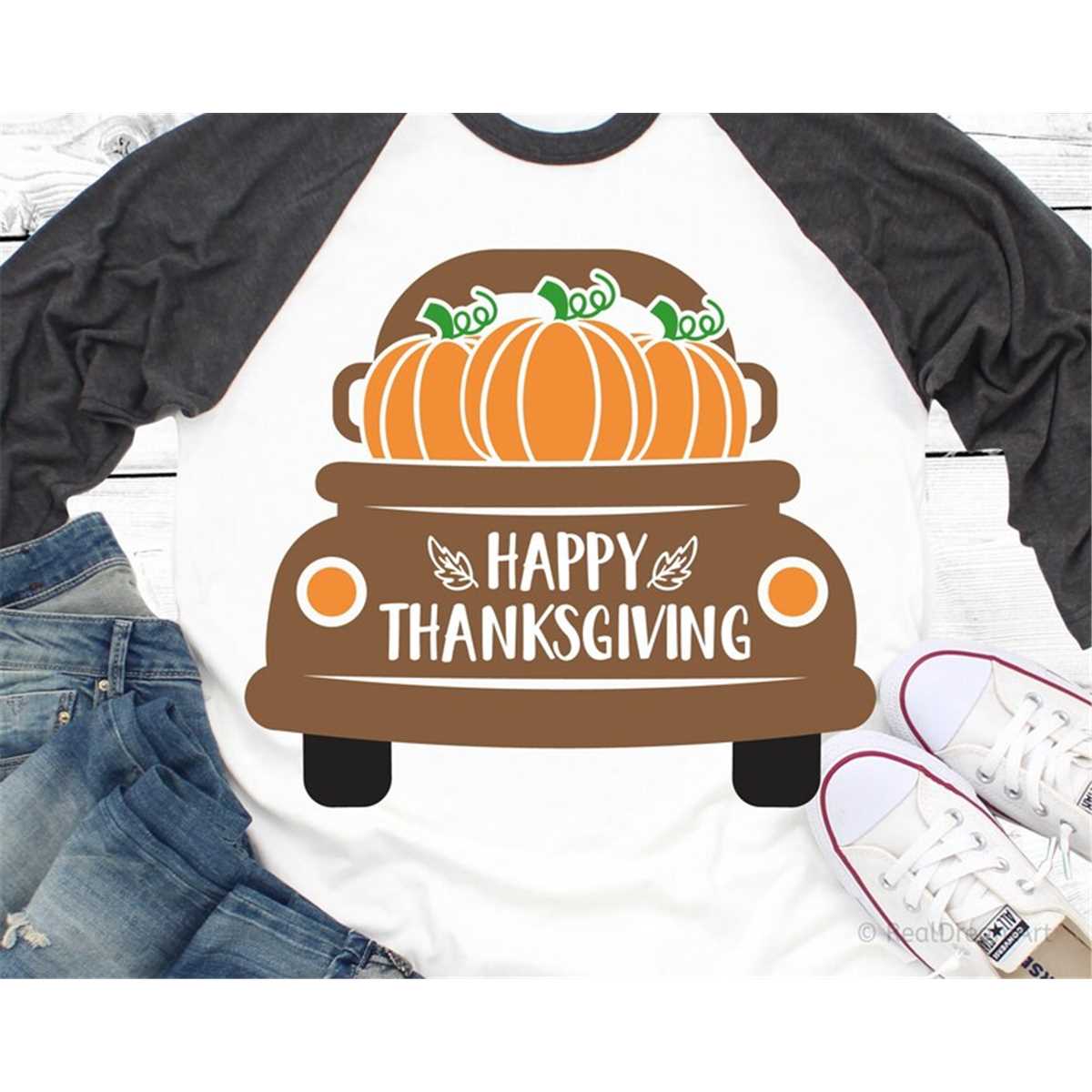Happy Thanksgiving Svg, Vintage Truck Back Svg, Pumpkin Svg, | Inspire ...