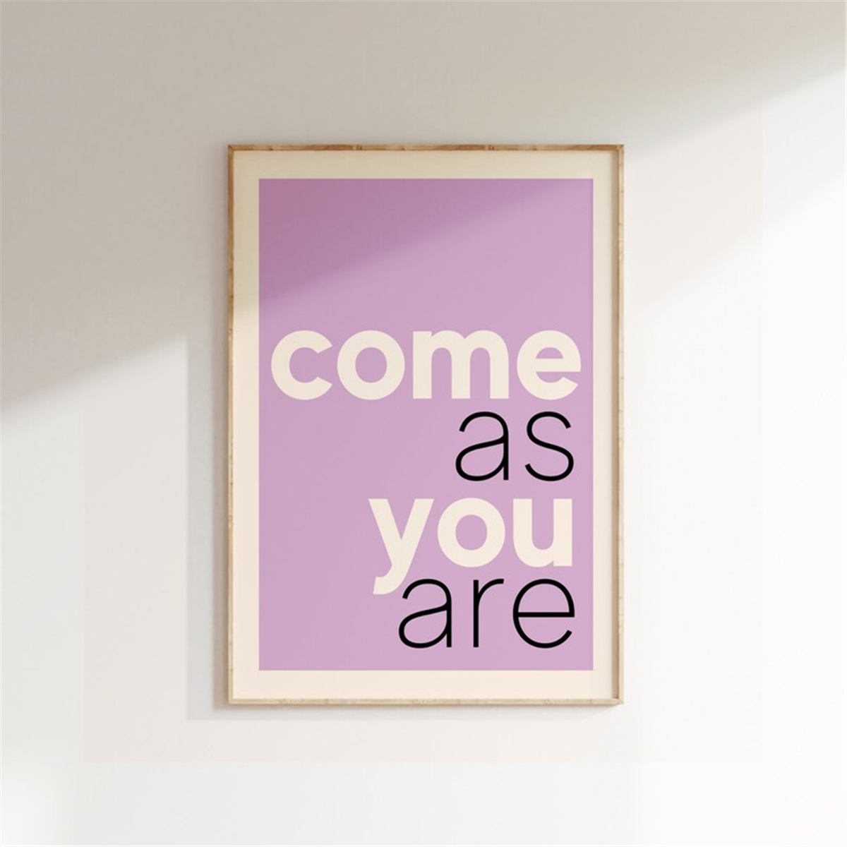 Inspired Music Poster, Come as you are, Song Lyrics Wall Art | Inspire ...