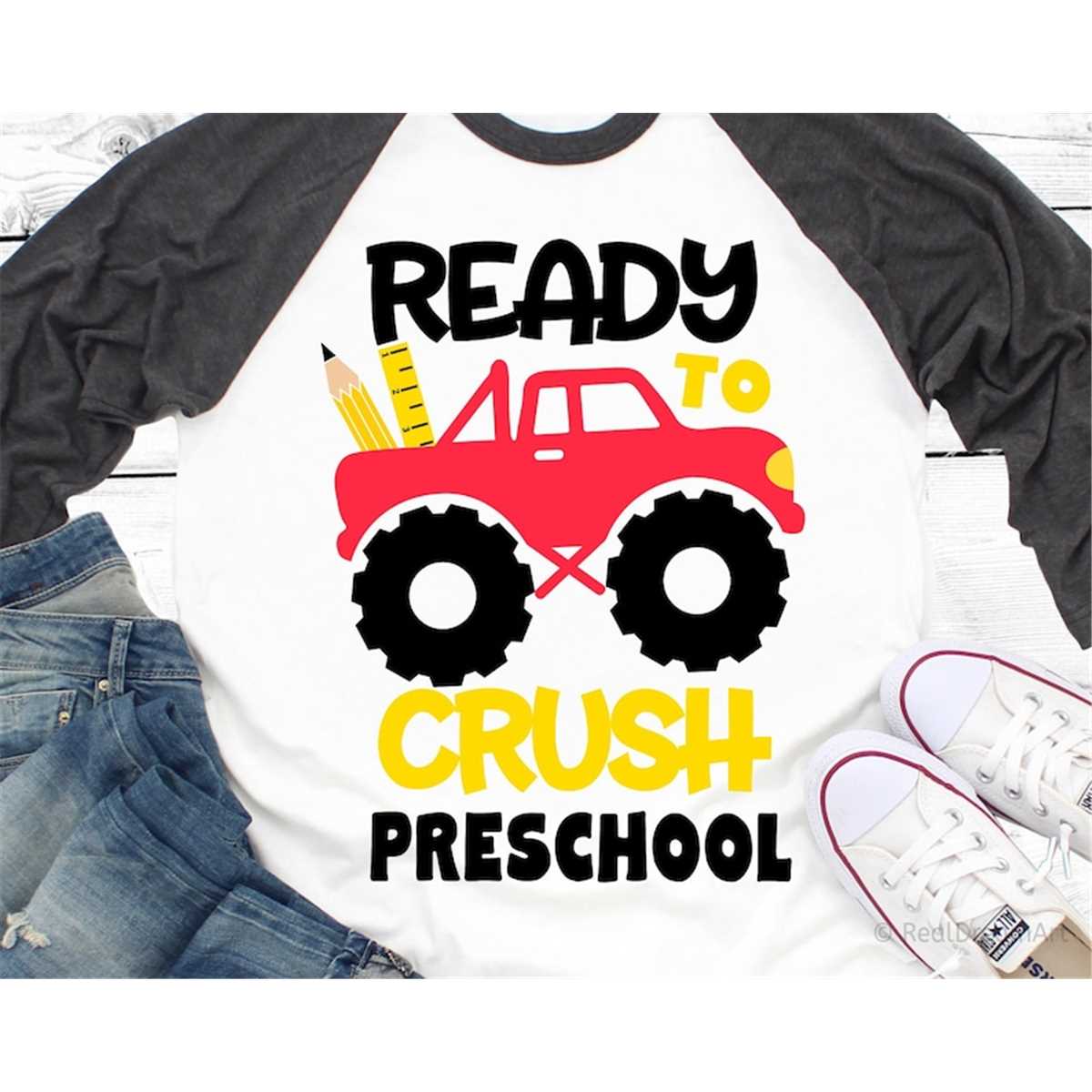 Ready to Crush Preschool Svg, Back to School Svg, Preschool | Inspire ...