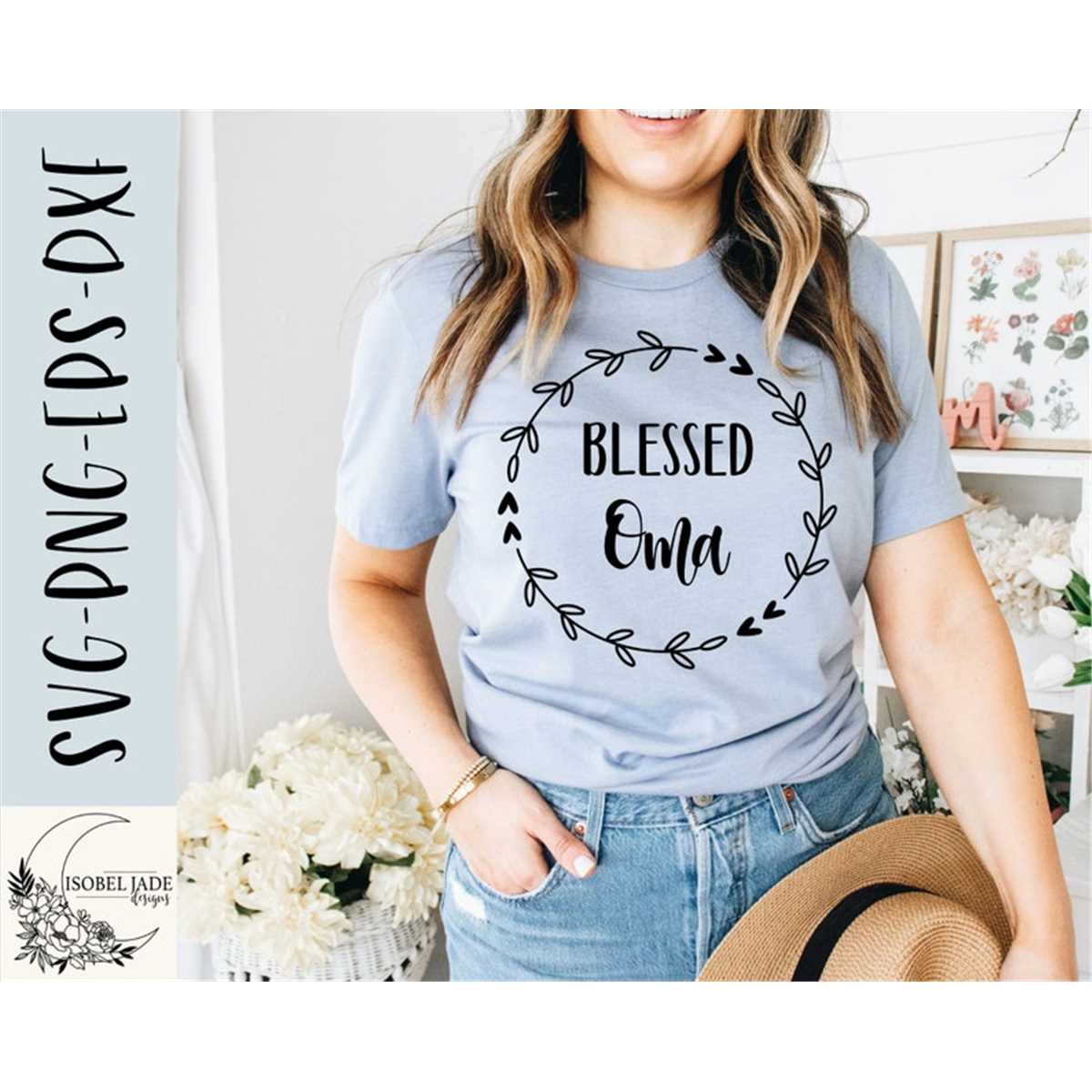 Blessed Oma svg, Oma svg, Wreath svg, Best Oma svg, Most lov - Inspire ...