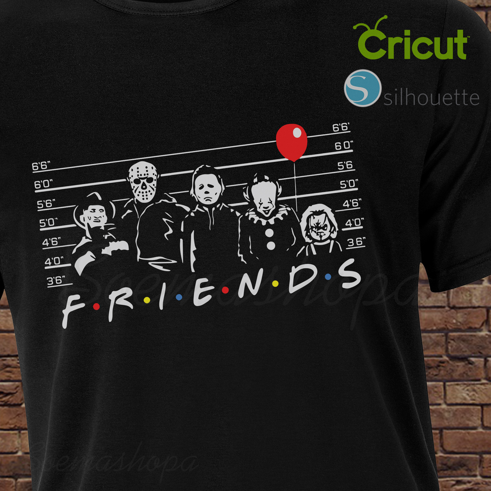 Horror Movie Friends SVG Printable and Compatible with Cricu | Inspire ...
