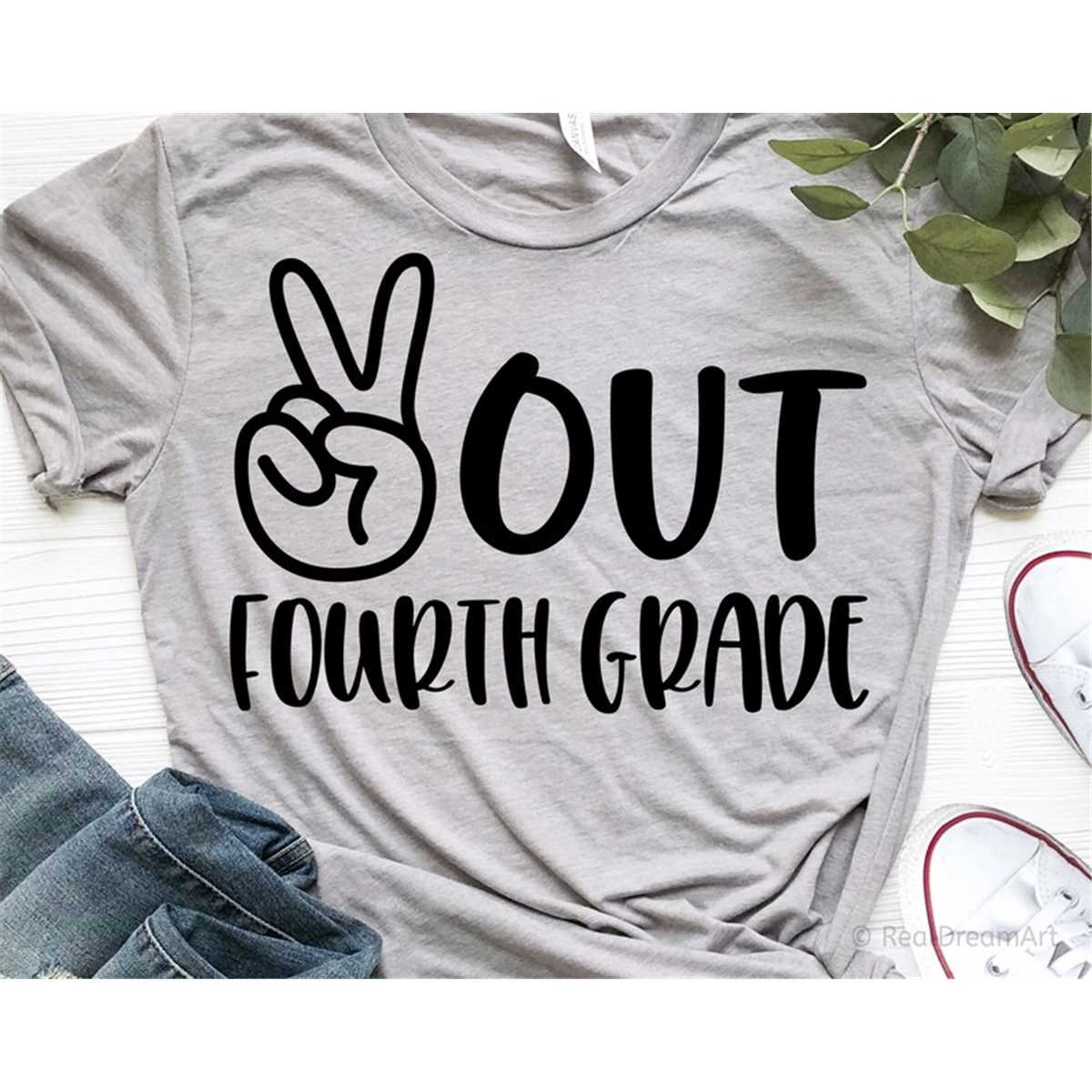 Peace Out Fourth Grade Svg, Last Day of School Svg, Boy 4th | Inspire ...